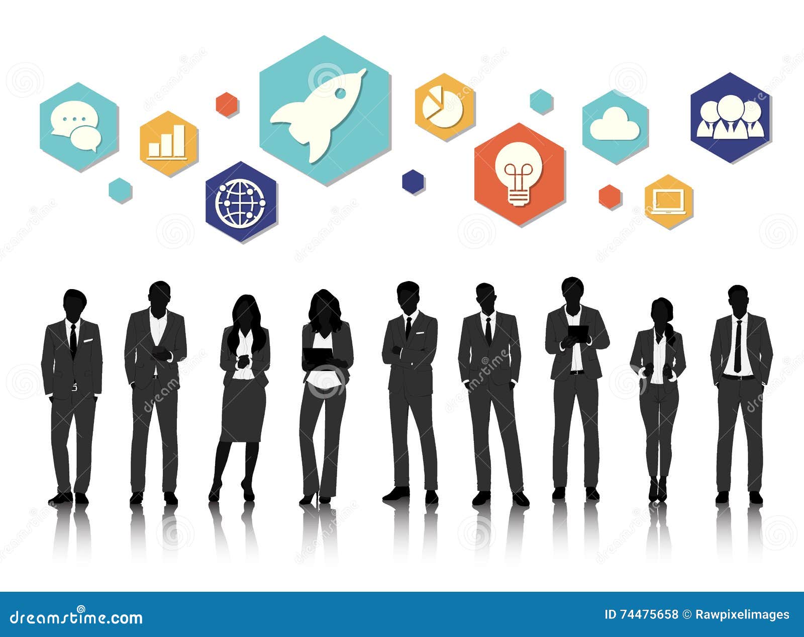 Vector UI Illustration Business People Concept Stock Illustration ...