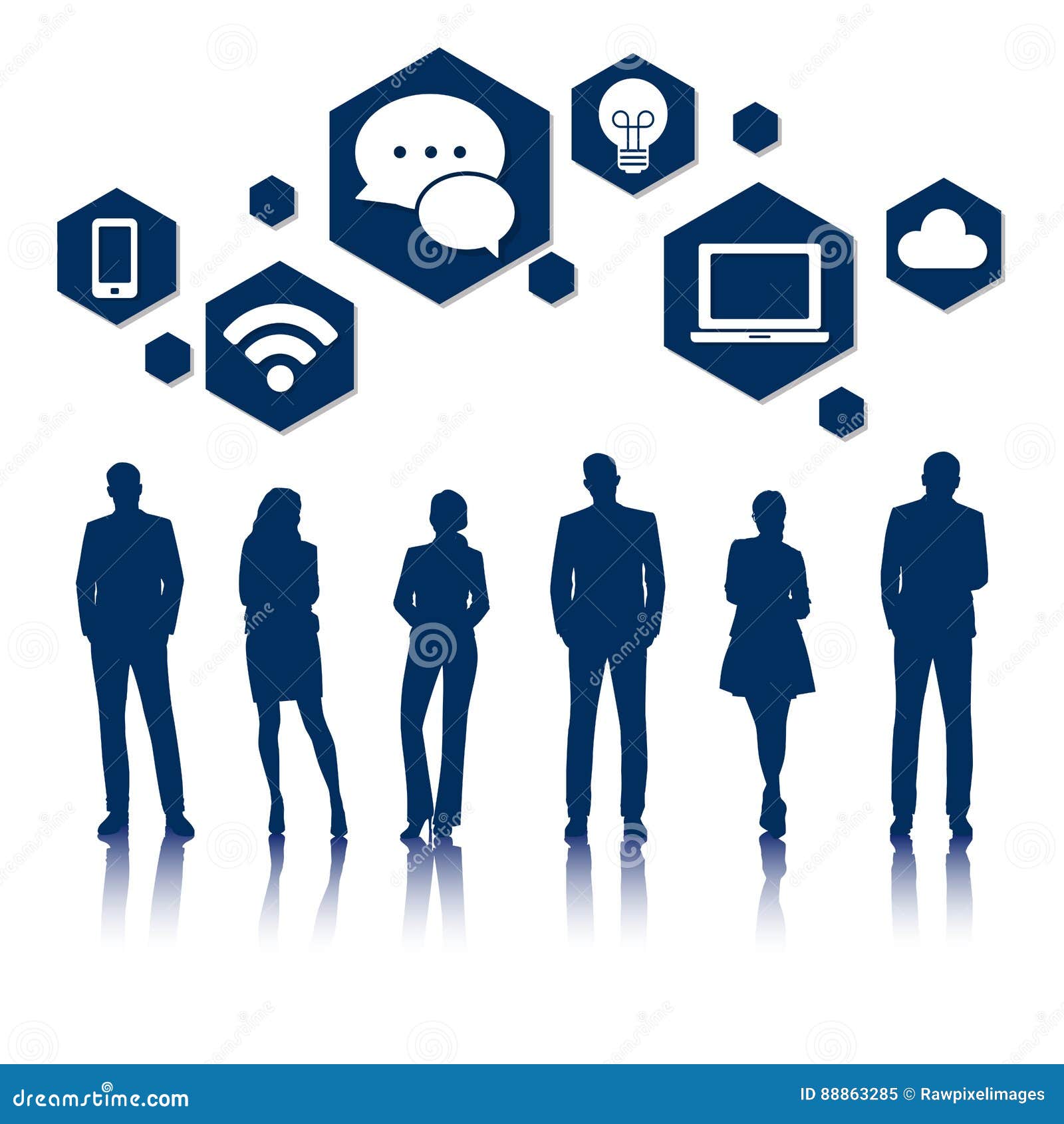 Vector UI Illustration Business People Concept Stock Vector ...