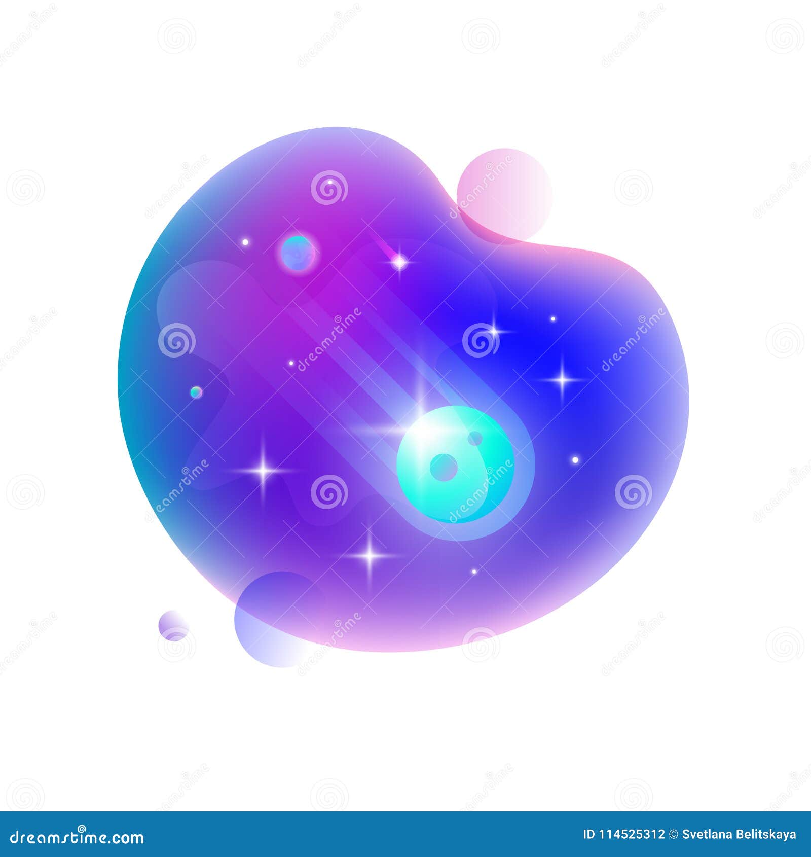 Meteorite Falling Illustration Stock Vector - Illustration of flat ...