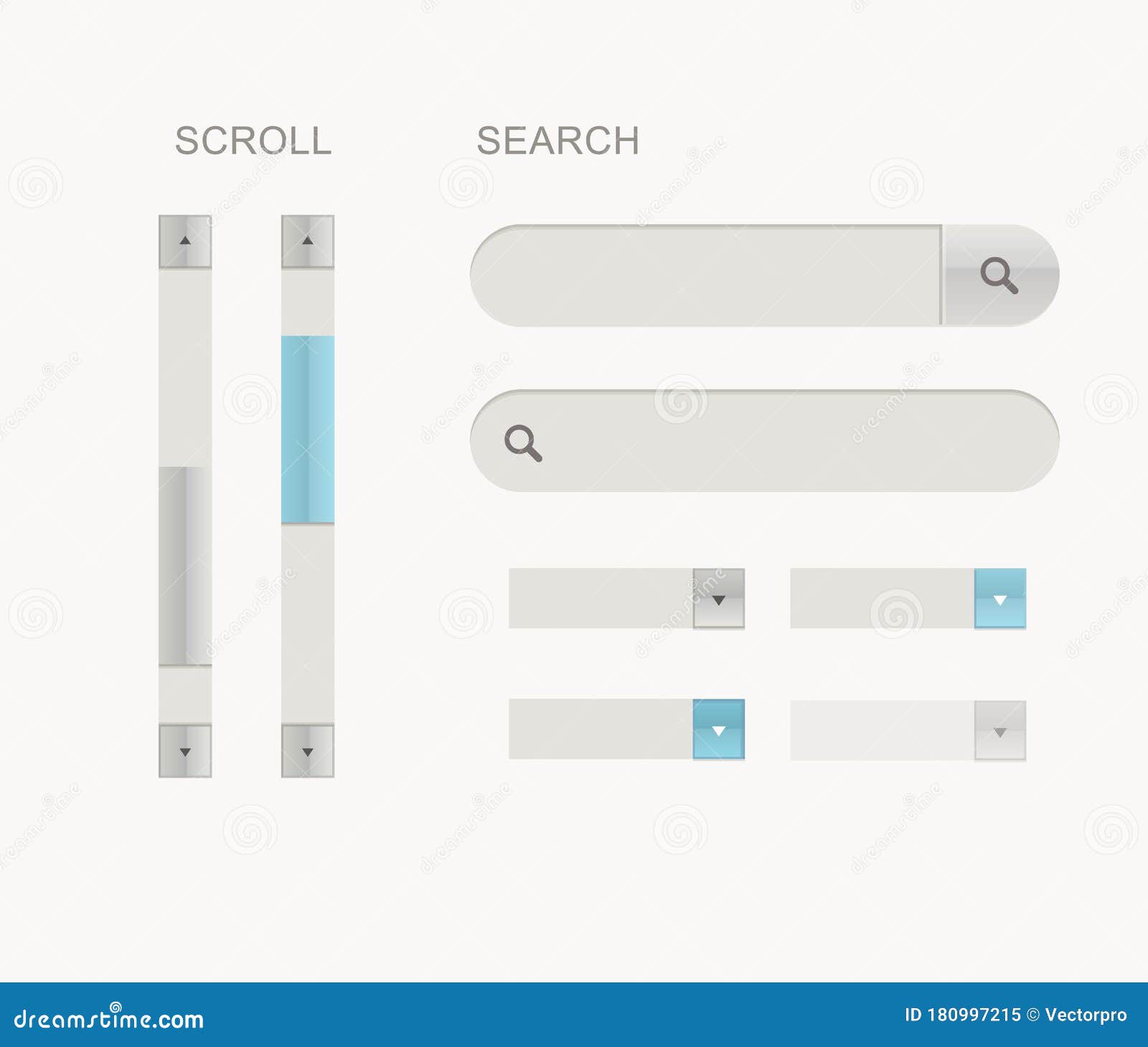 Vector UI Set for Apps and Computer Programms Stock Vector ...
