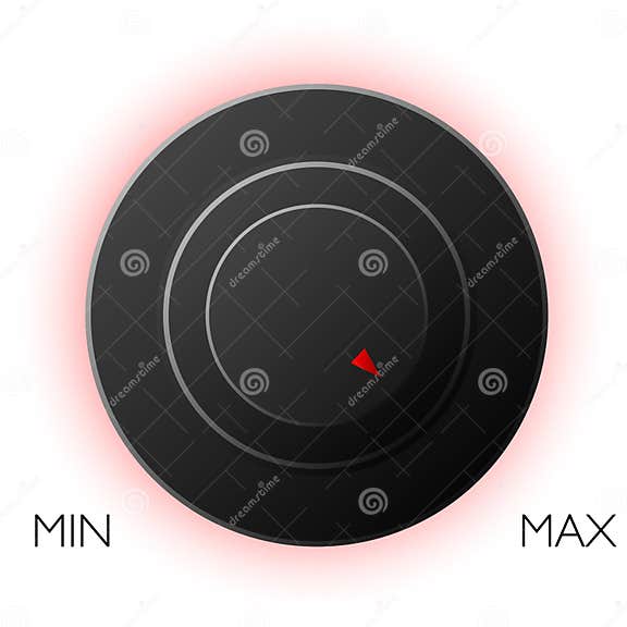 Vector UI Volume Control Button Stock Vector - Illustration of digital ...