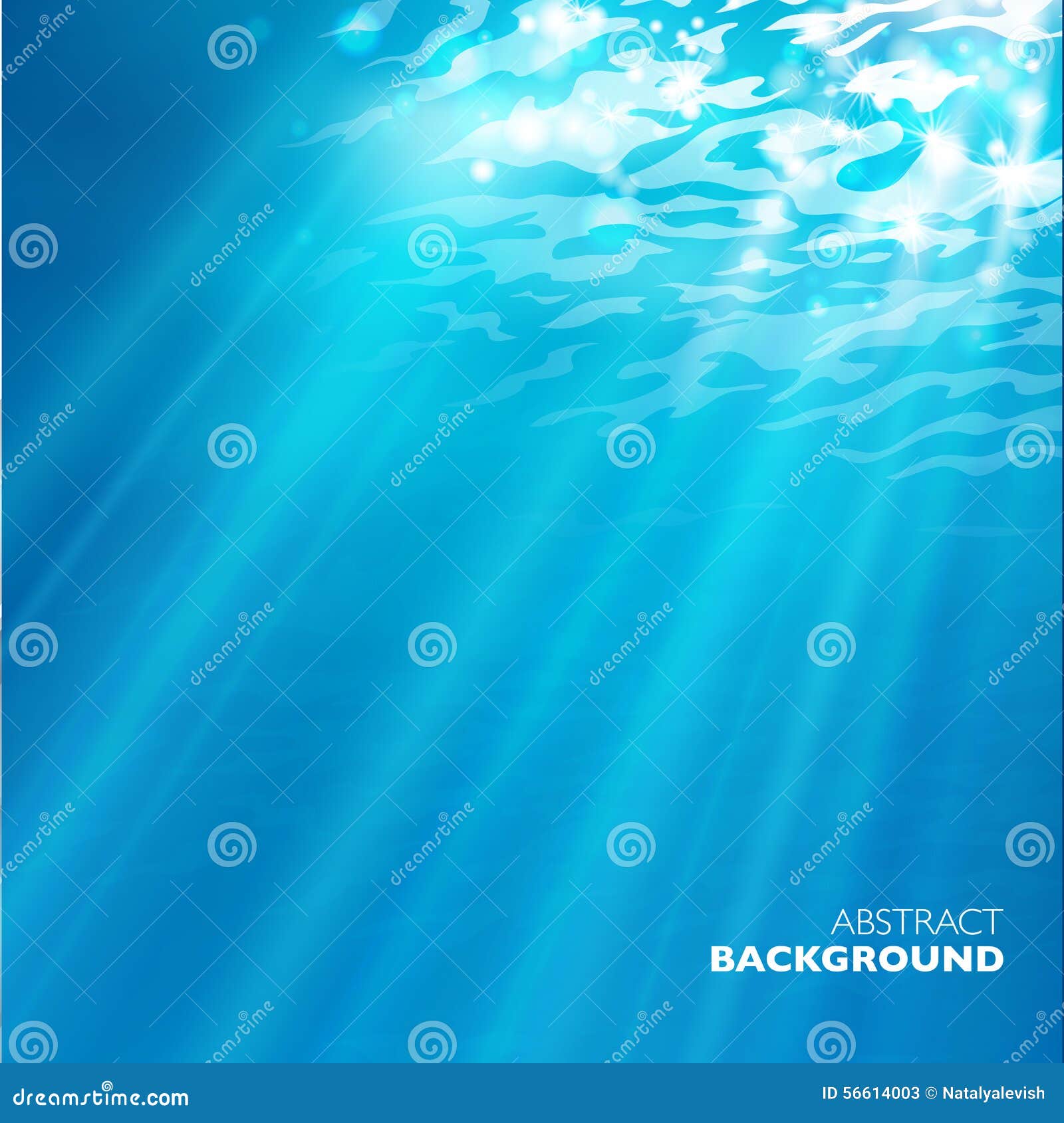 Vector Under The Sea Seamless Pattern. Repeat Background With Dolphin ...