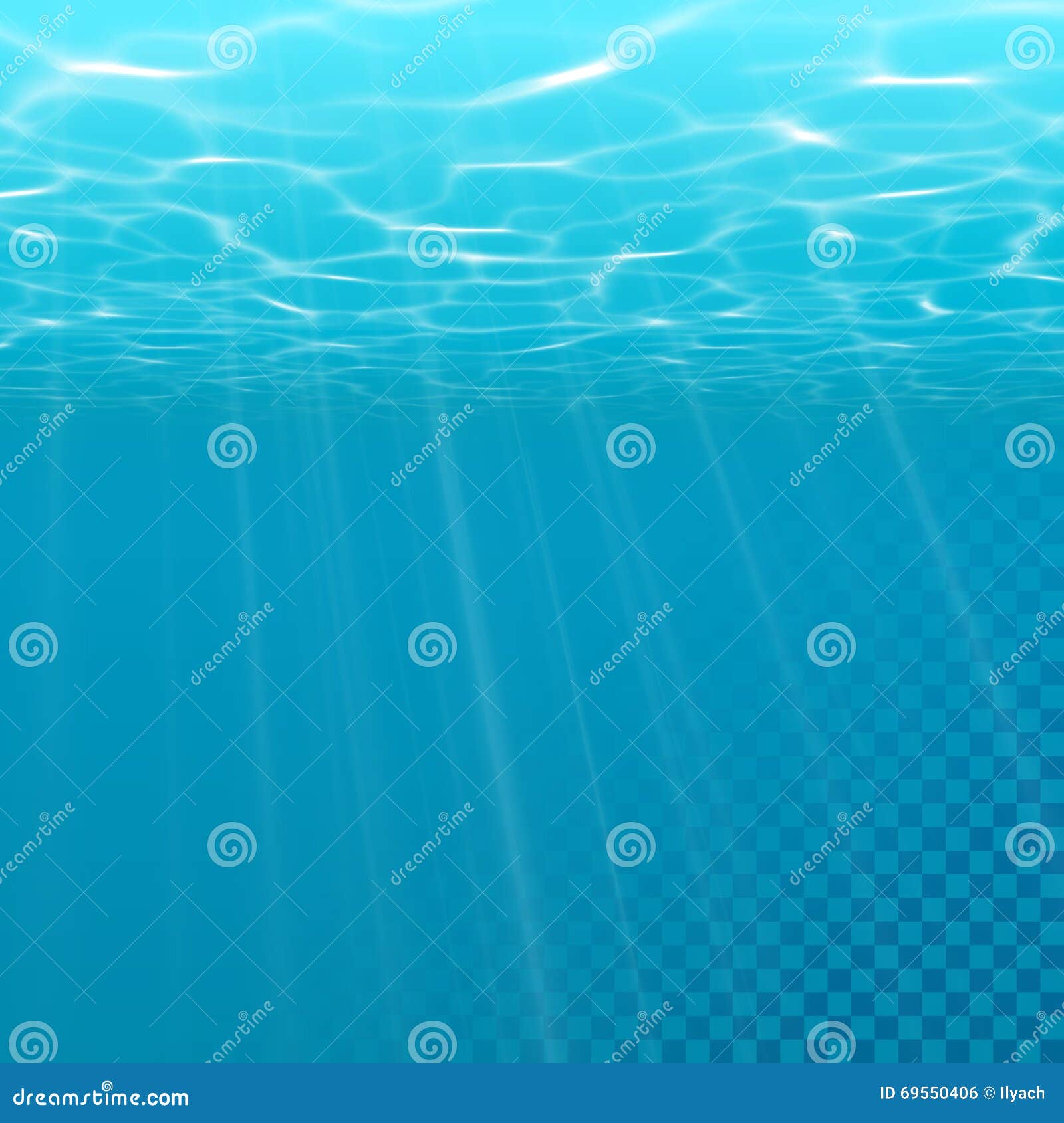 Vector Underwater Light Wallpaper Background. Stock Illustration ...