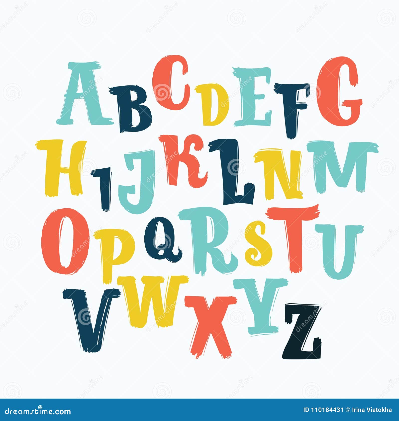 Vector Unique Lettering Font, Hand Drawn. ABC, Kids, Funny, Children ... Vector Unique Lettering Font, Hand Drawn. ABC, Kids, Funny, Children ...
