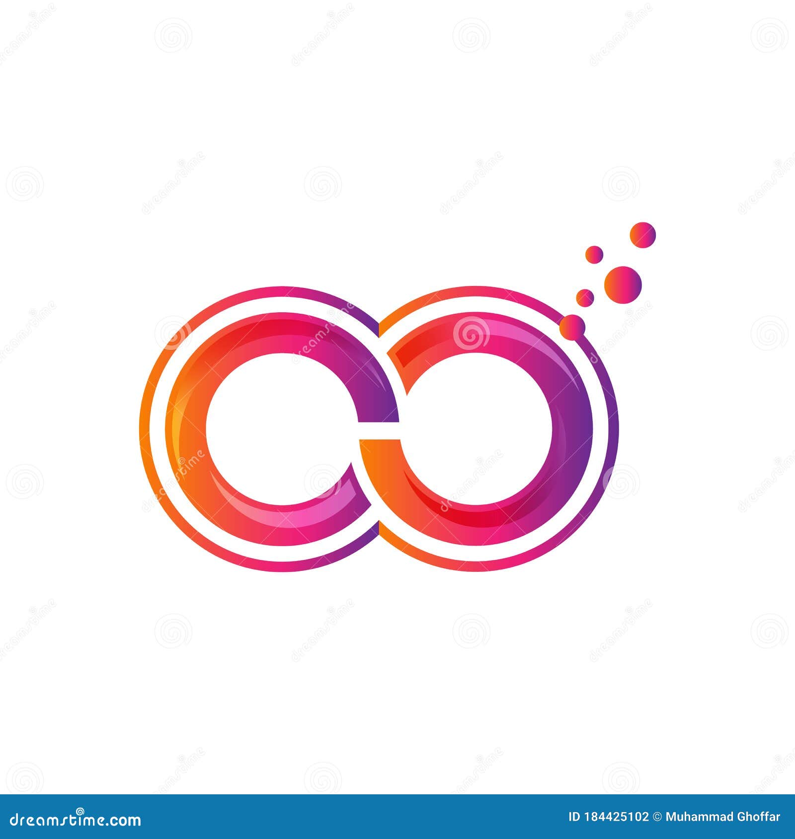 Vector Unreal Symbol of Infinity. Infinite Loops Template for Your ...