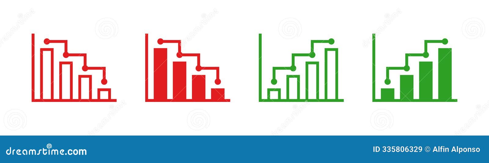 Vector Up and Down Graph Icon. Up and Down Chart Icon. Growth Diagram ...
