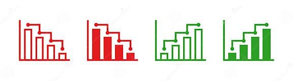 Vector Up and Down Graph Icon. Up and Down Chart Icon. Growth Diagram ...