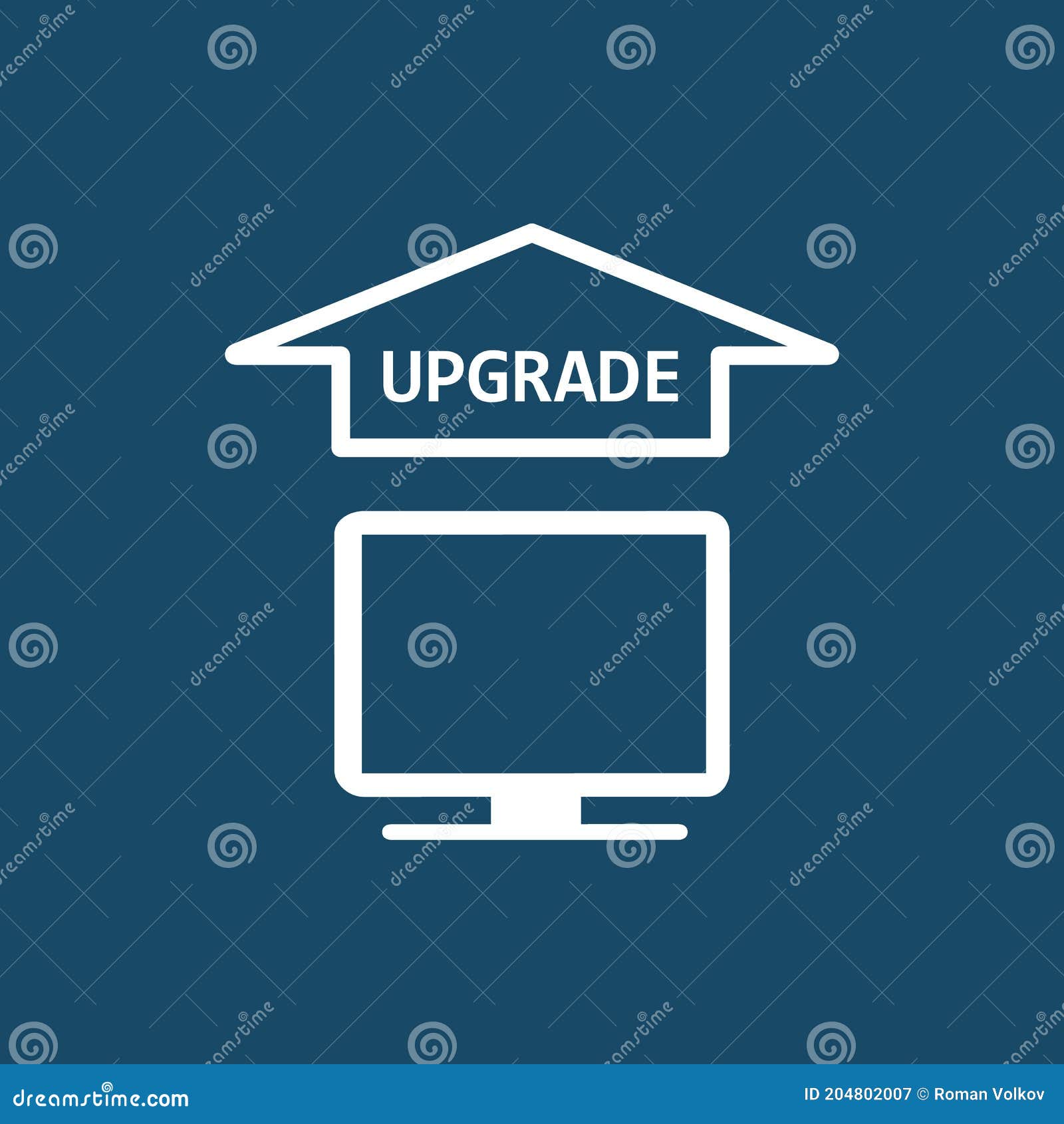 Vector Upgrade Screen Banner Stock Vector - Illustration of download ...