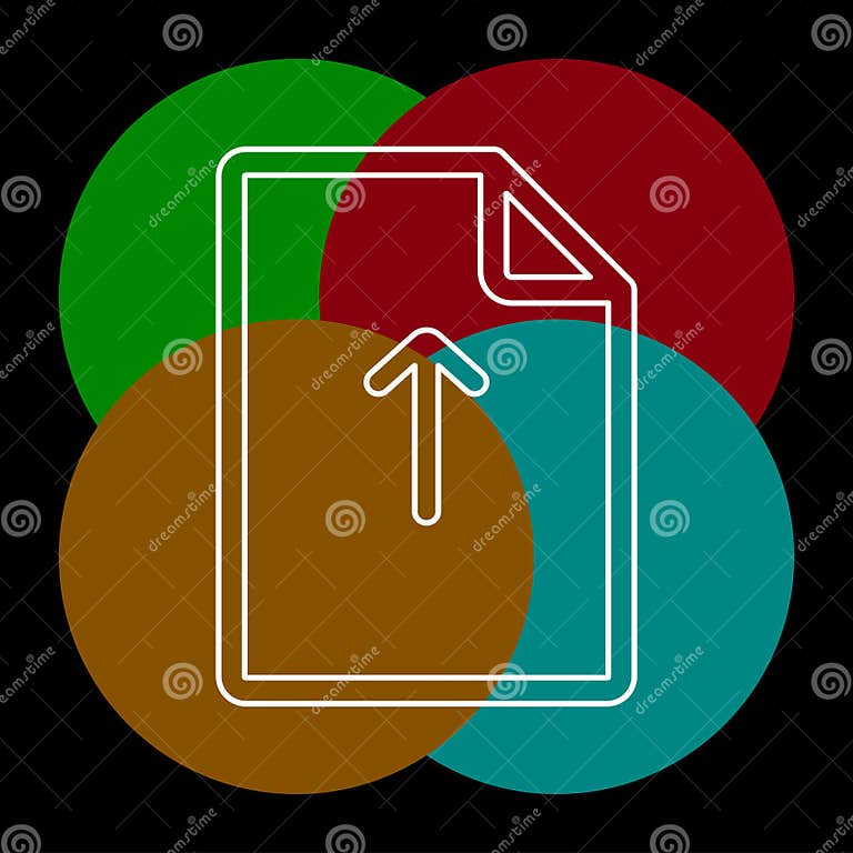 Vector Upload File Icon - File Document Symbol Stock Vector ...