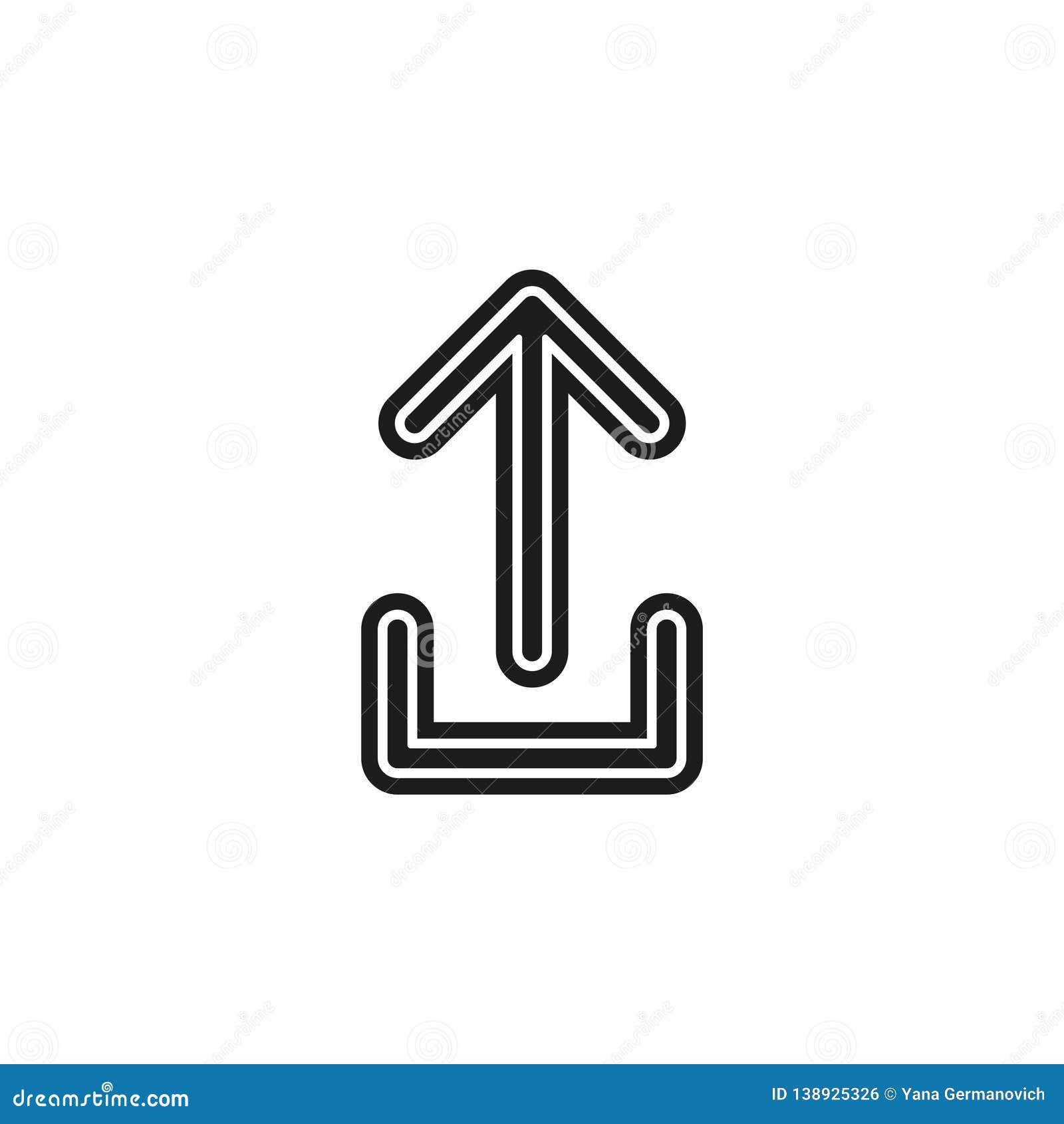 Vector Upload Symbol - App Up Load Button Stock Illustration ...