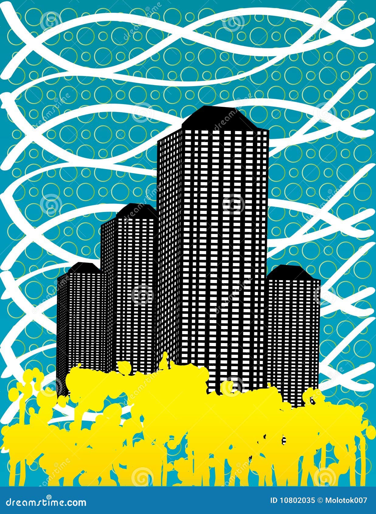 Vector urban art stock vector. Illustration of beautiful - 10802035