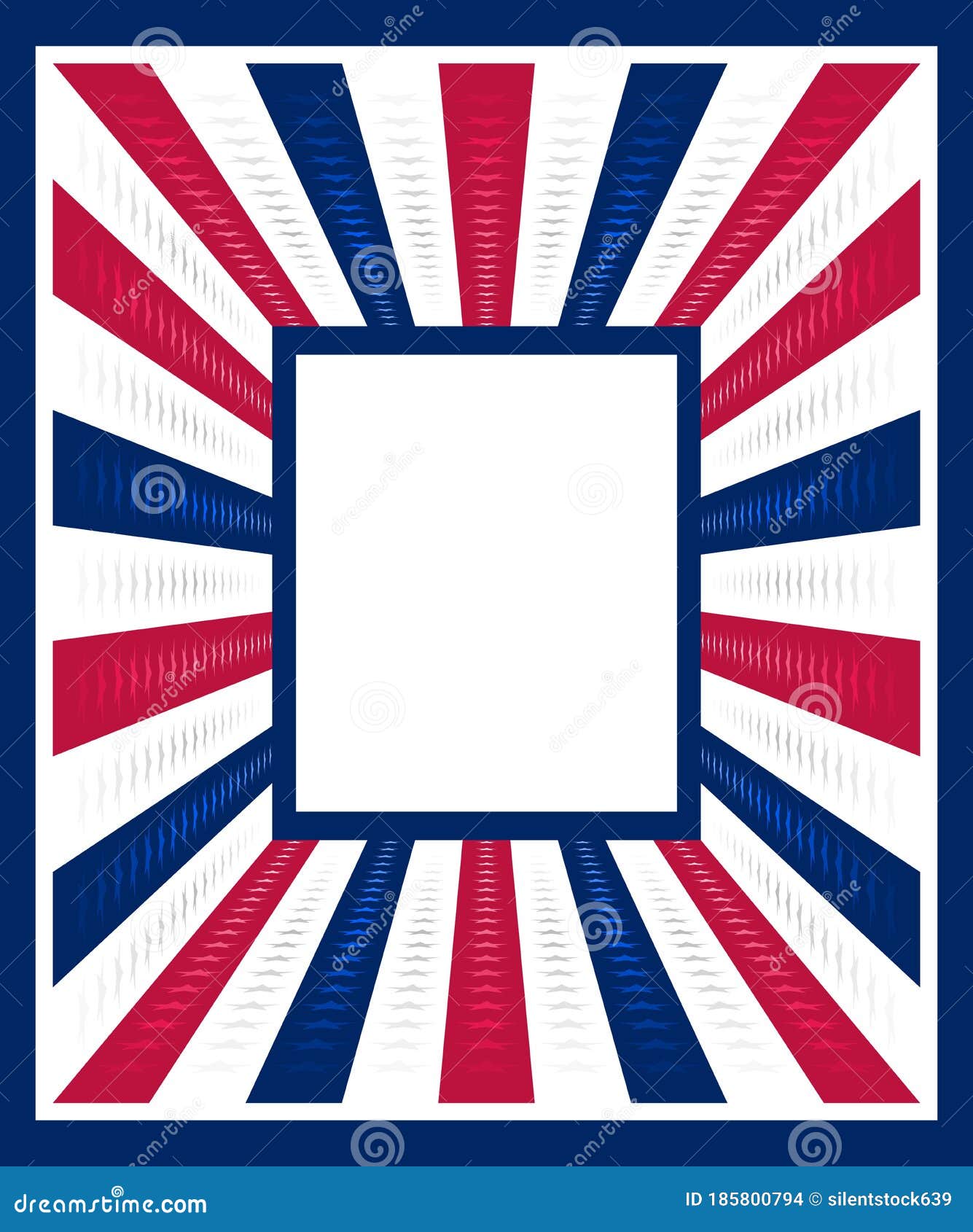 Vector US Perspective Patriotic Border. Perfect for Any Use Stock ...