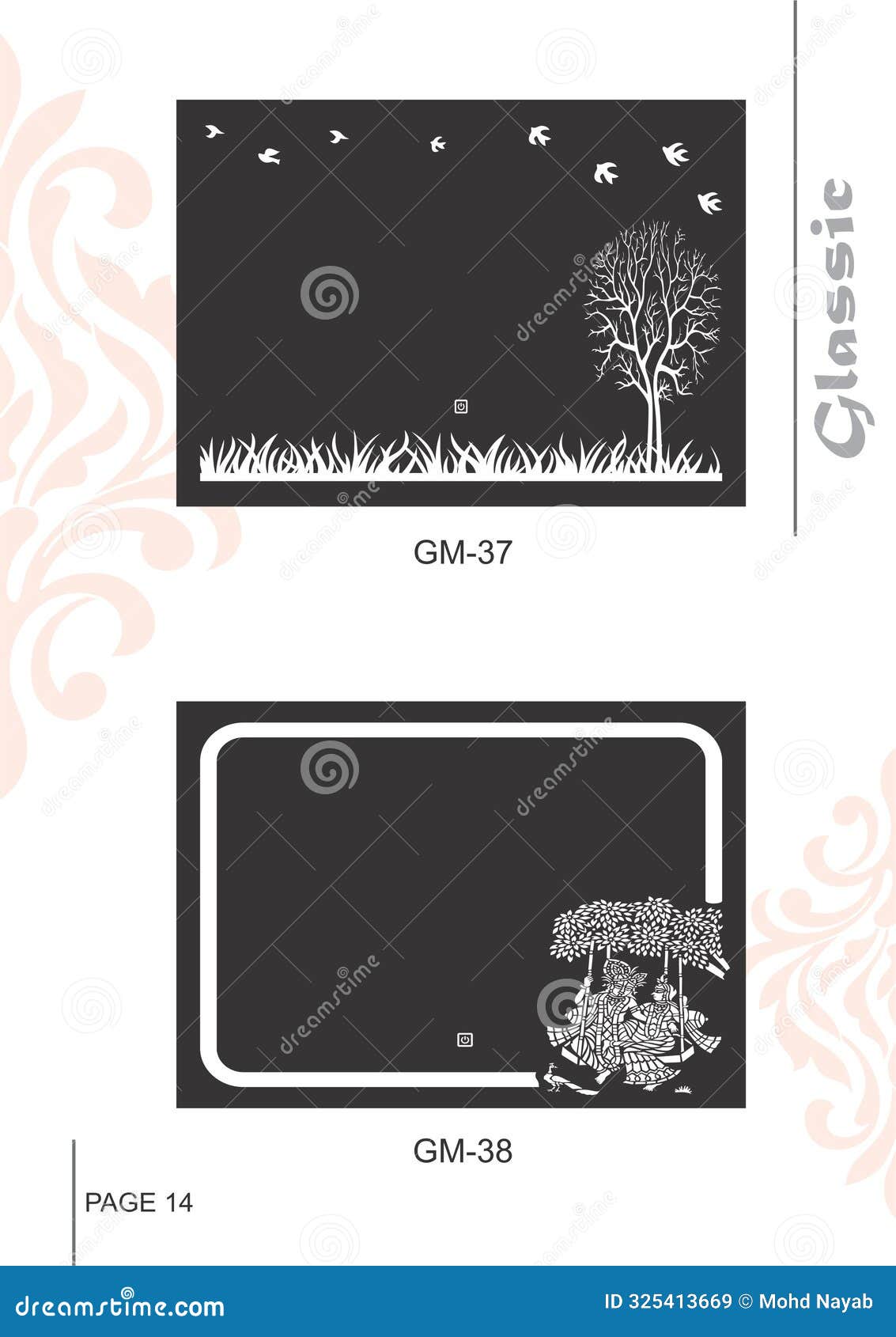 Led Mirror with Touch Sensor Design Stencil Cdr X6 Stock Illustration ...