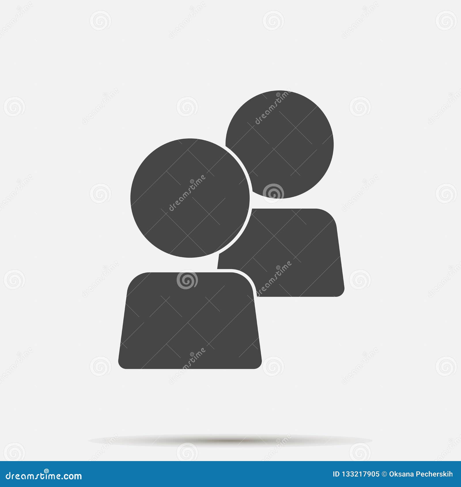Vector User Chat Icon. People Interaction Symbol Stock Vector ...