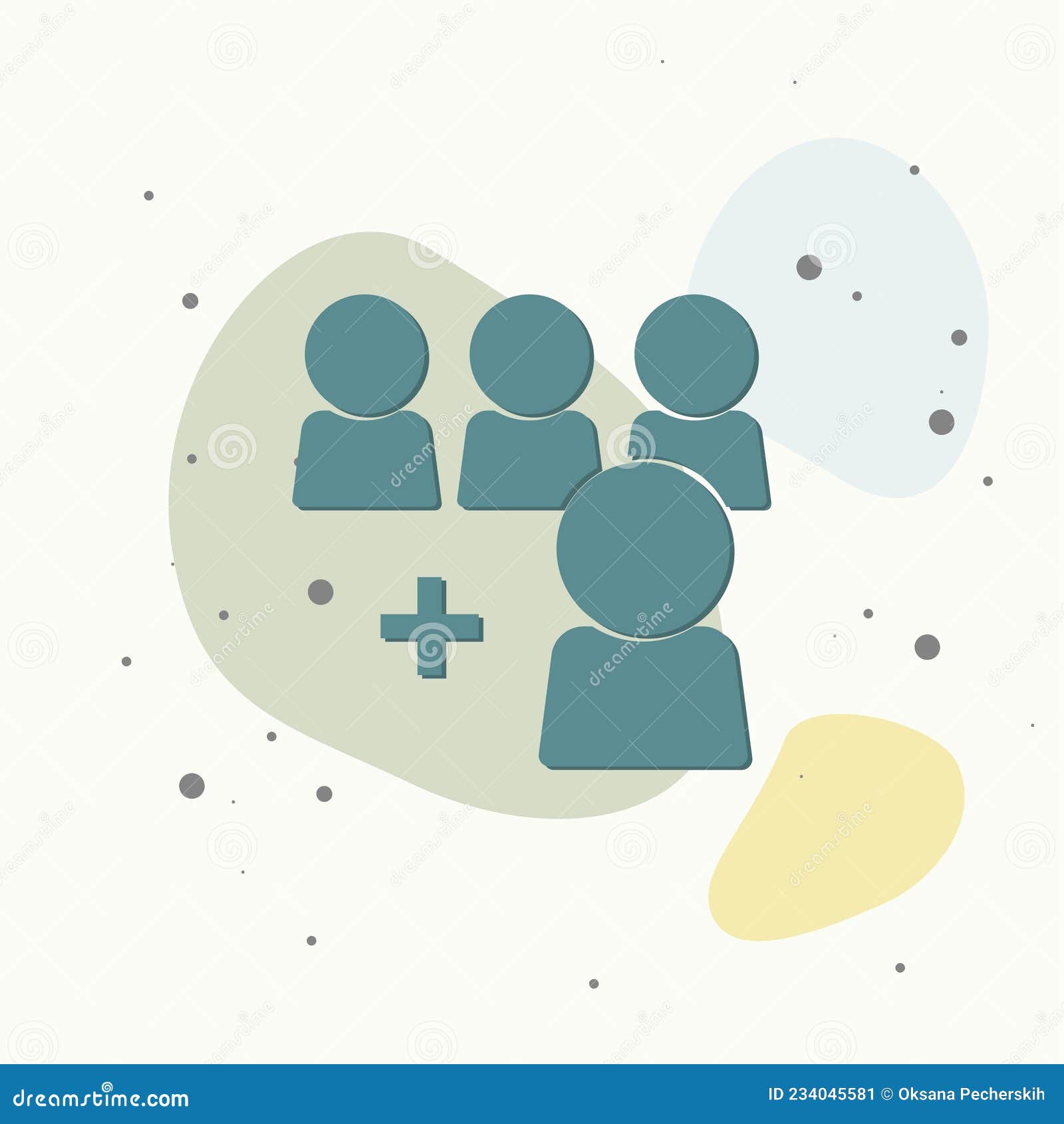 Vector User Chat Icon. People Interaction Symbol on Multicolored ...