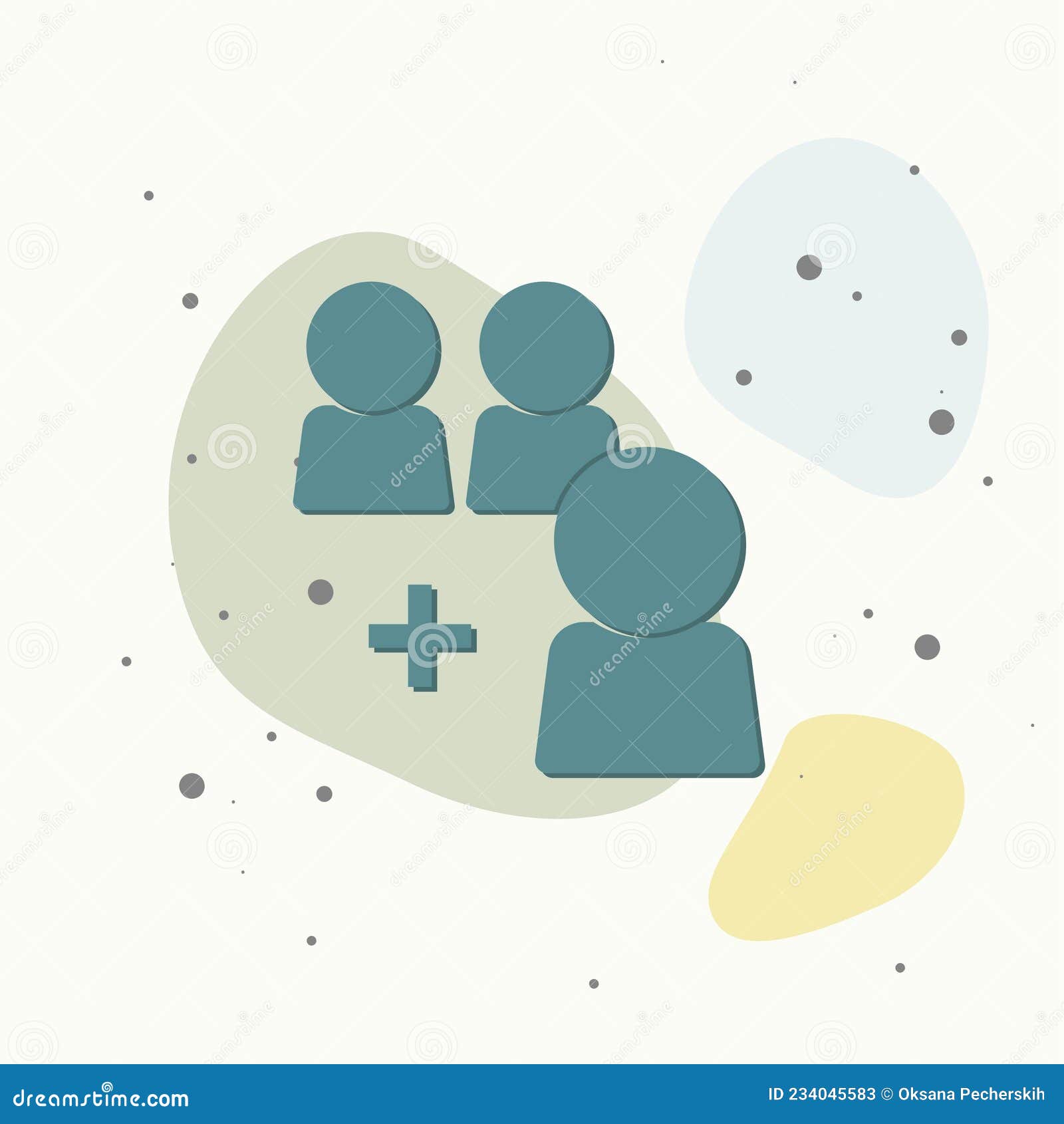 Vector User Chat Icon. People Interaction Symbol on Multicolored ...