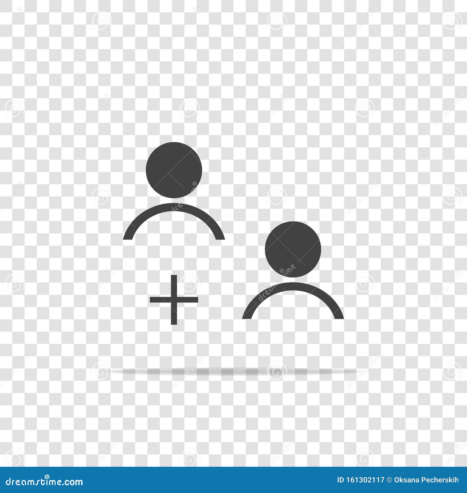 Vector User Chat Icon. People Interaction Symbol on Transparent ...