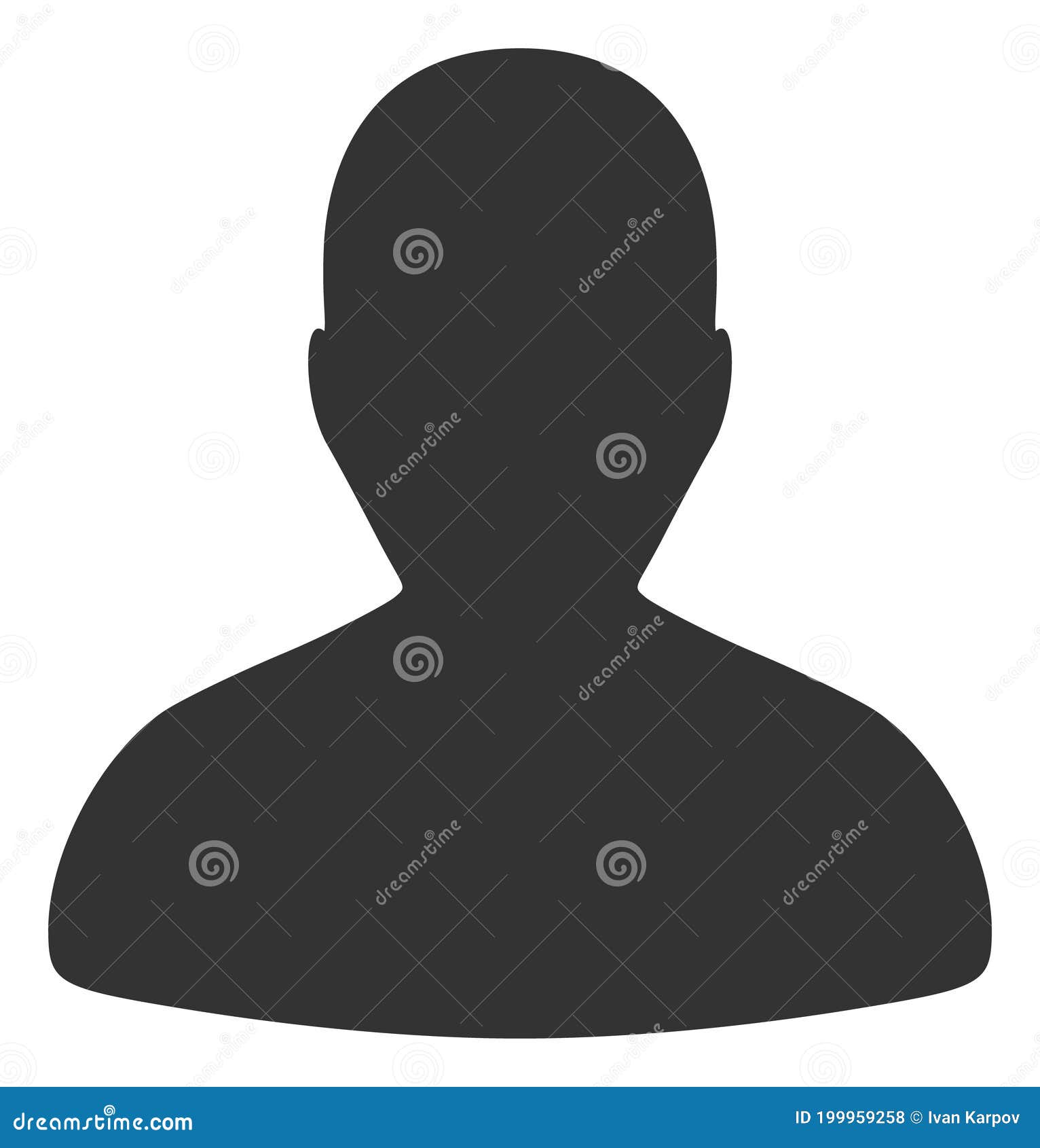 Vector User Flat Icon Symbol Stock Vector - Illustration of account ...