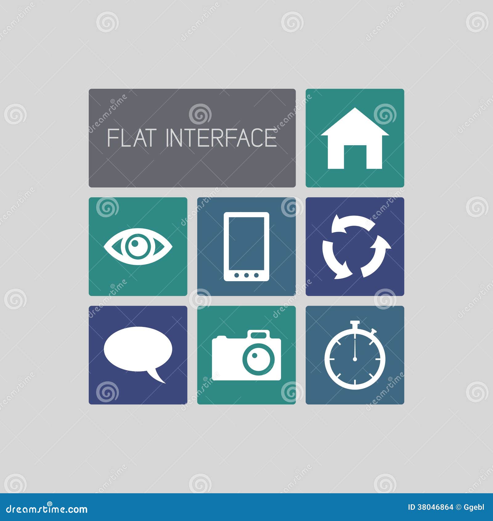 Vector user interface stock illustration. Illustration of camera - 38046864