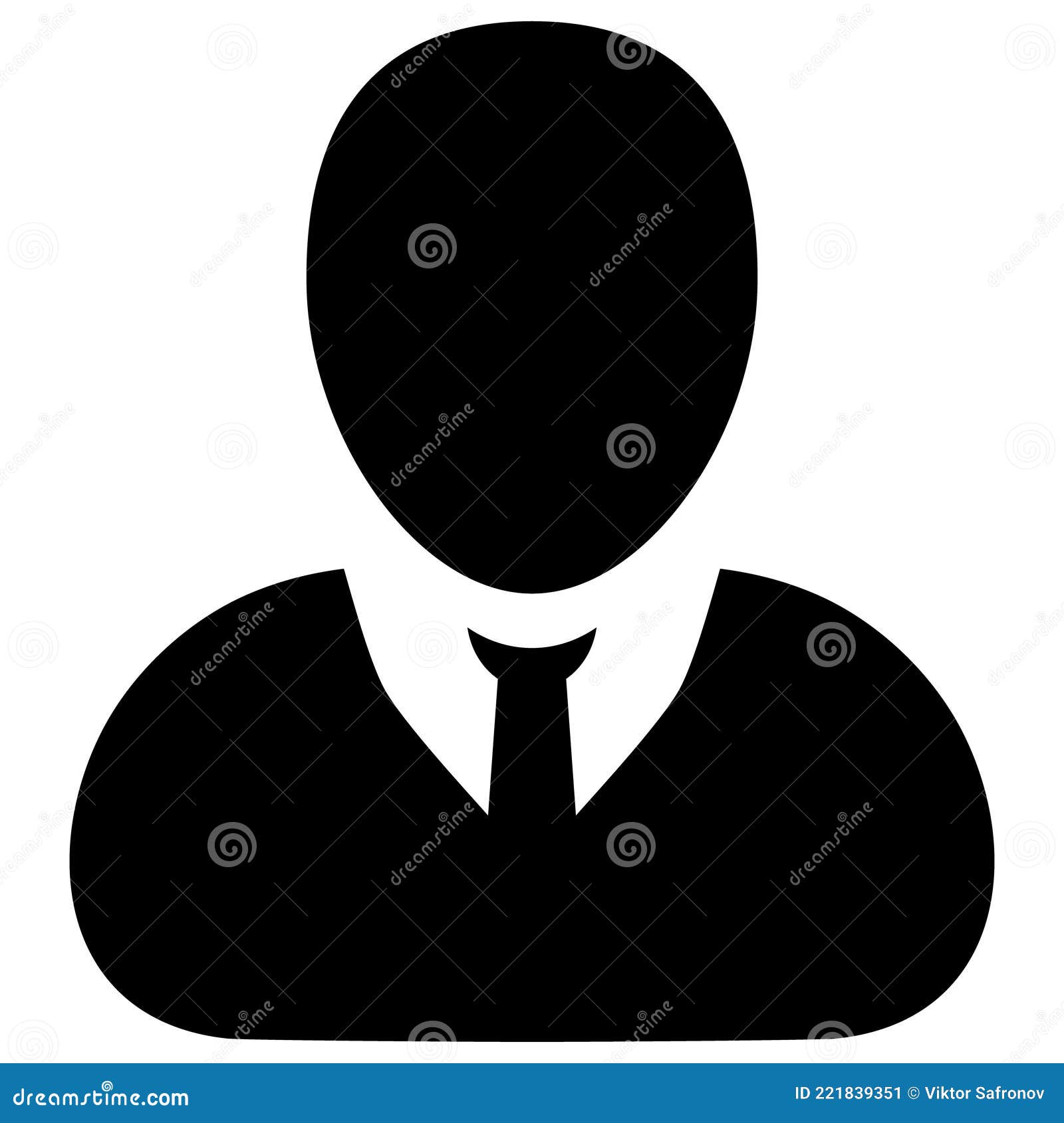 Vector User Profile Flat Icon Symbol Stock Vector - Illustration of ...