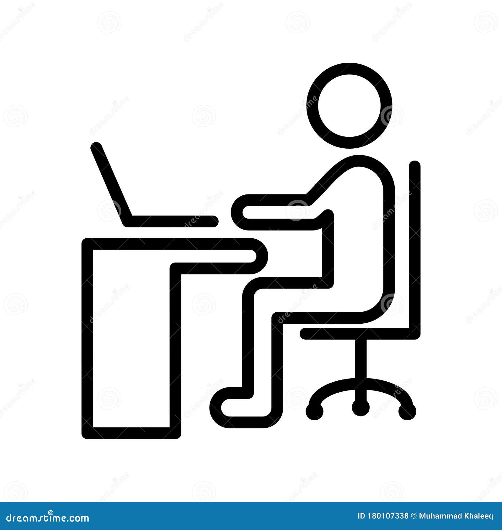 Vector Using Laptop Icon for Personal and Commercial Use. Stock ...