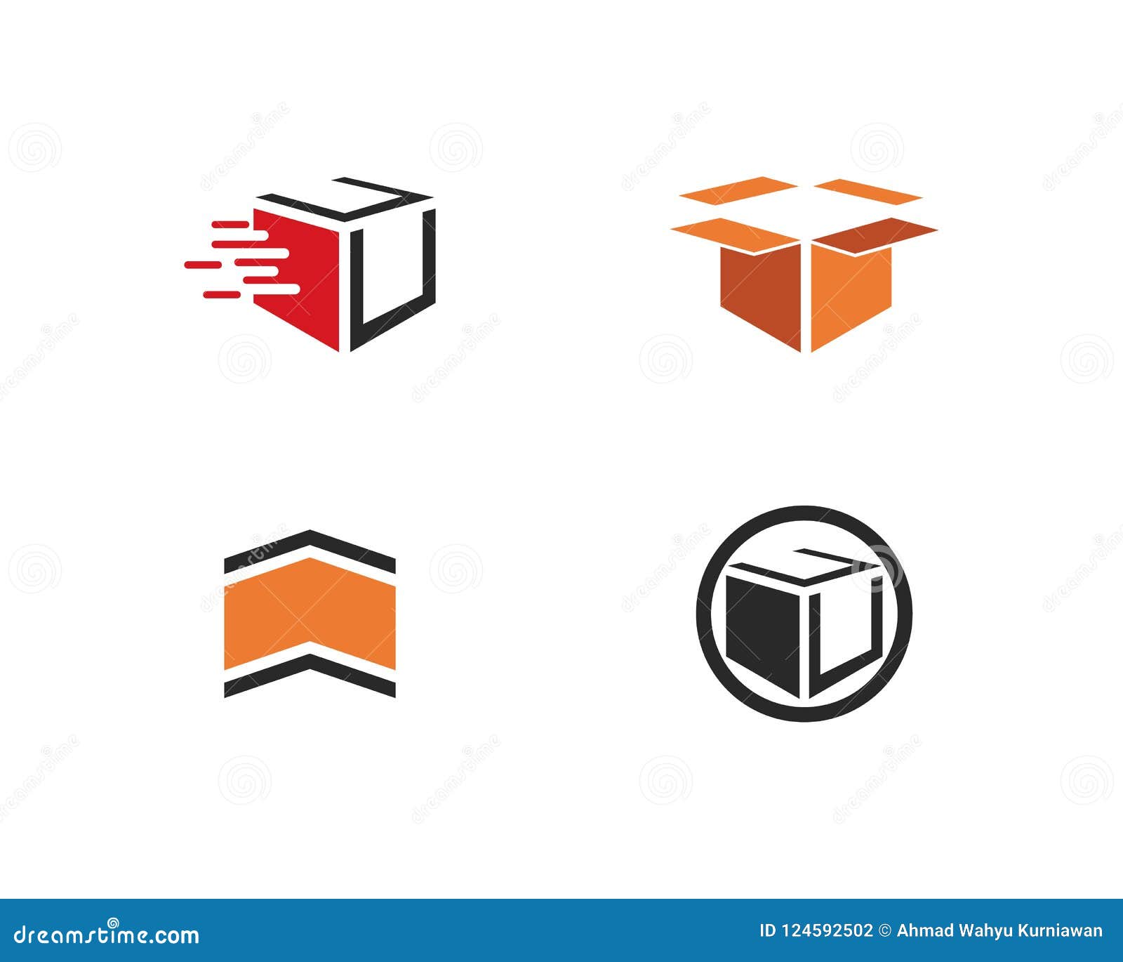 Vector V Del Logotipo De La Caja Ilustración del Vector - Ilustración ...