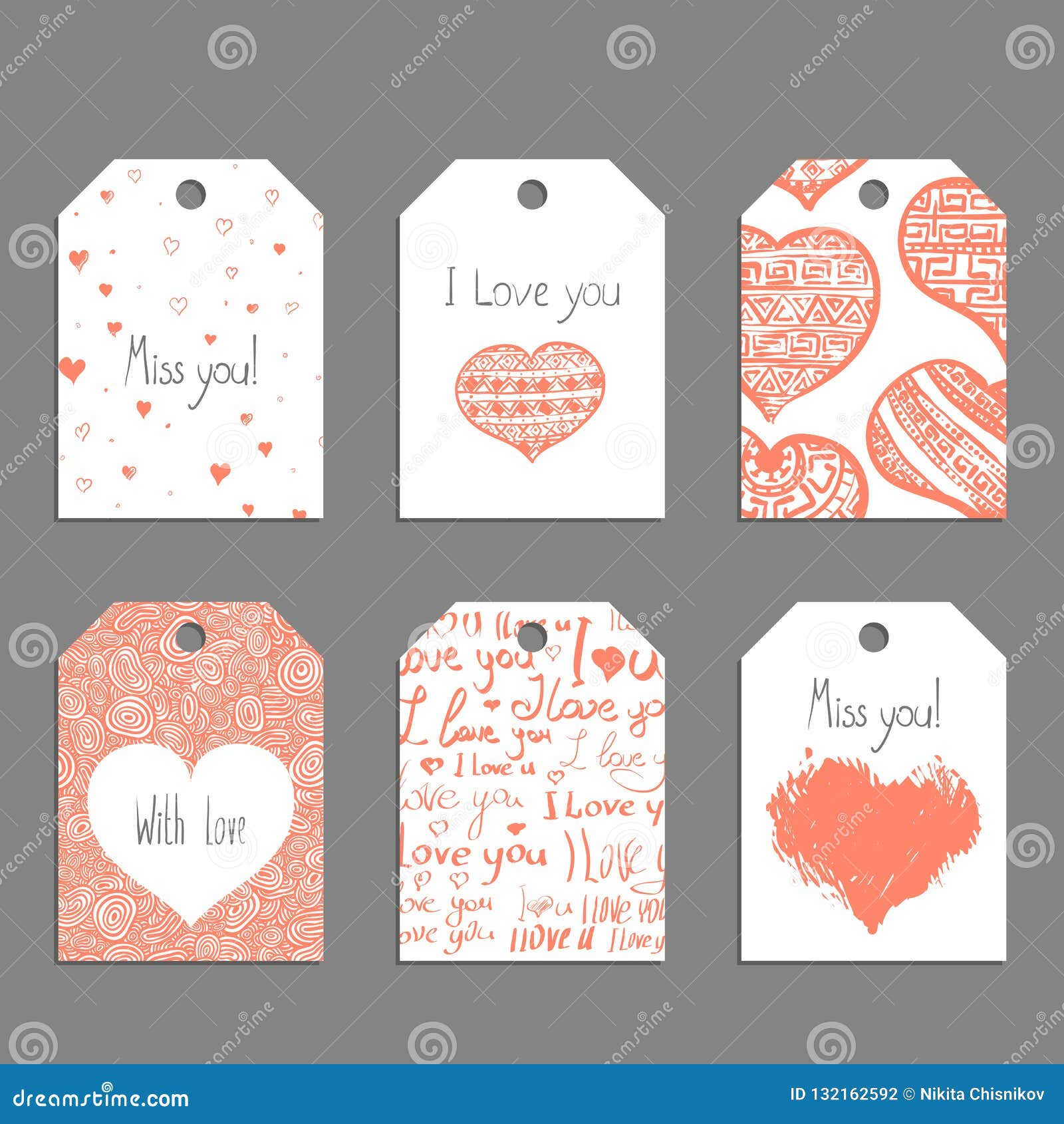 Vector valentine labels stock vector. Illustration of kiss - 132162592