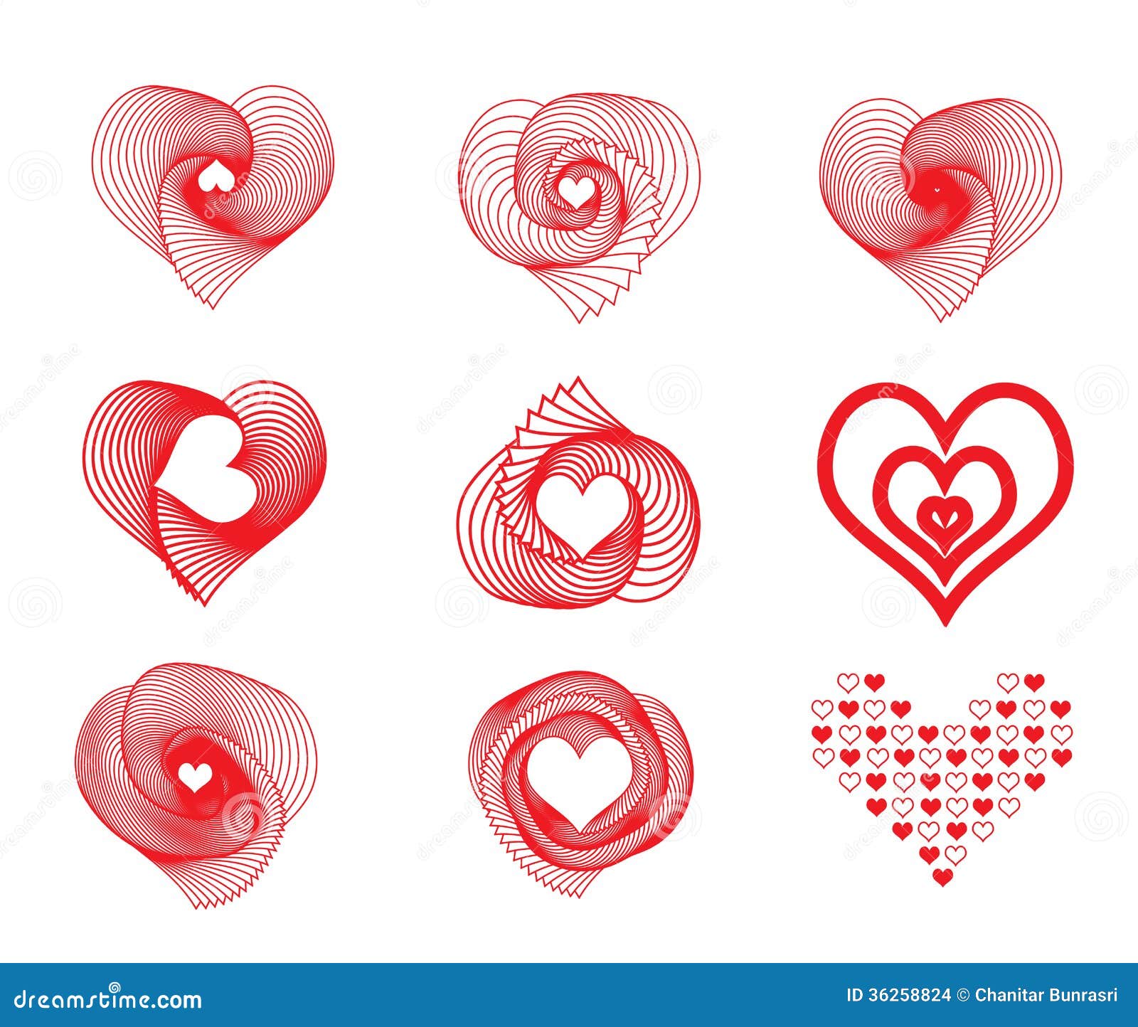 Vector Valentines Day Icons Stock Vector - Illustration of leaf ...