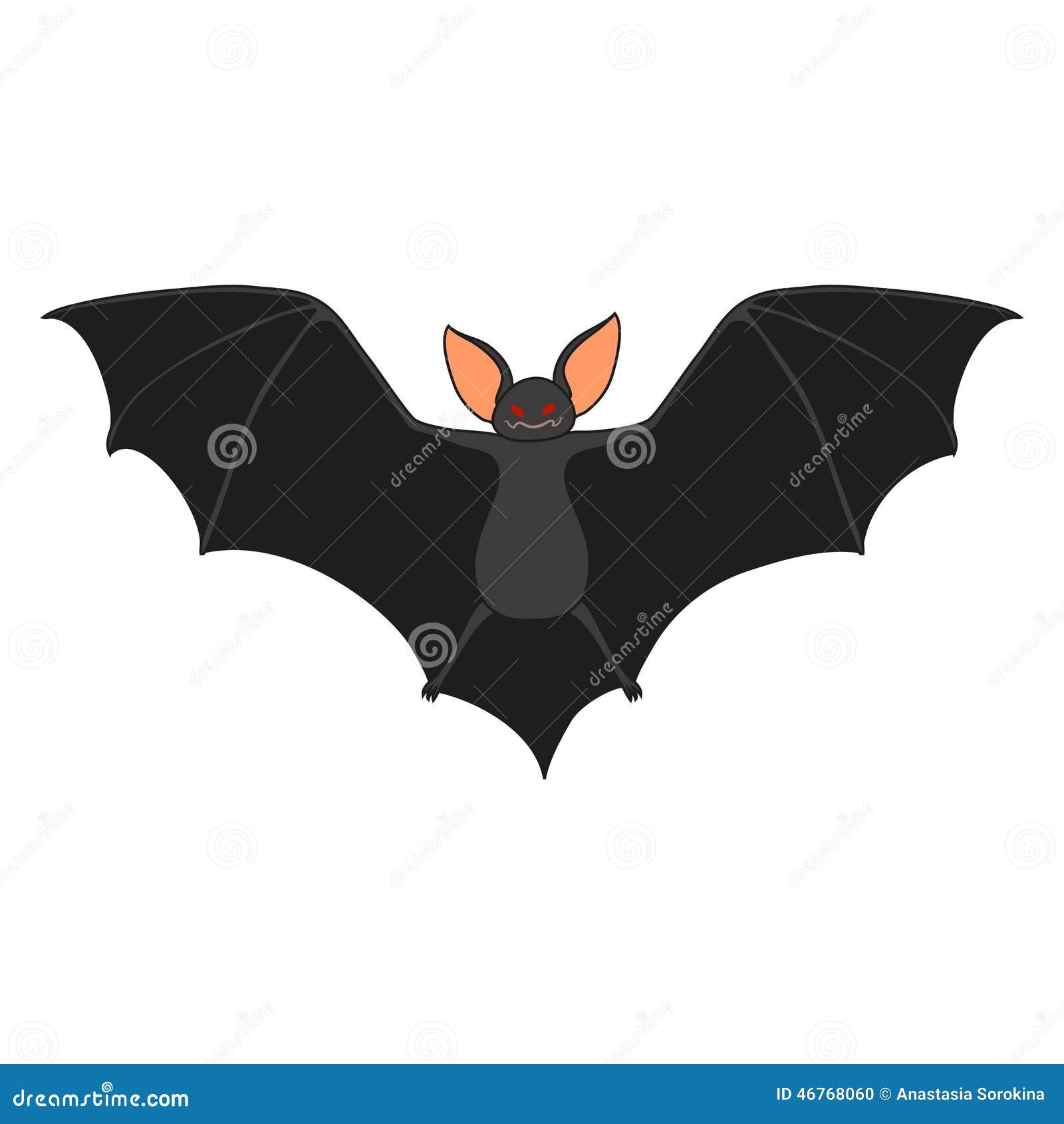 Vector Vampire bat stock illustration. Illustration of mystery - 46768060