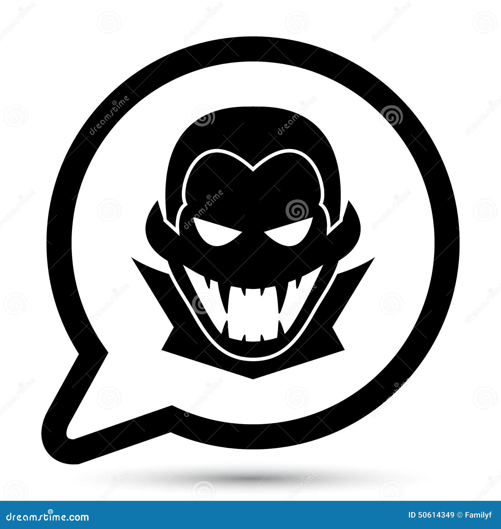 Vampire Icon Vector Sign And Symbol Isolated On White Background ...
