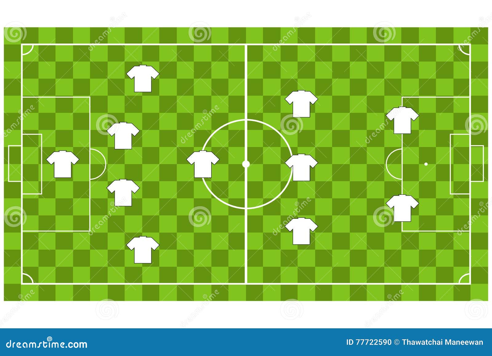 Vector Van De Vorming Van Het Voetbalteam Stock Illustratie ...