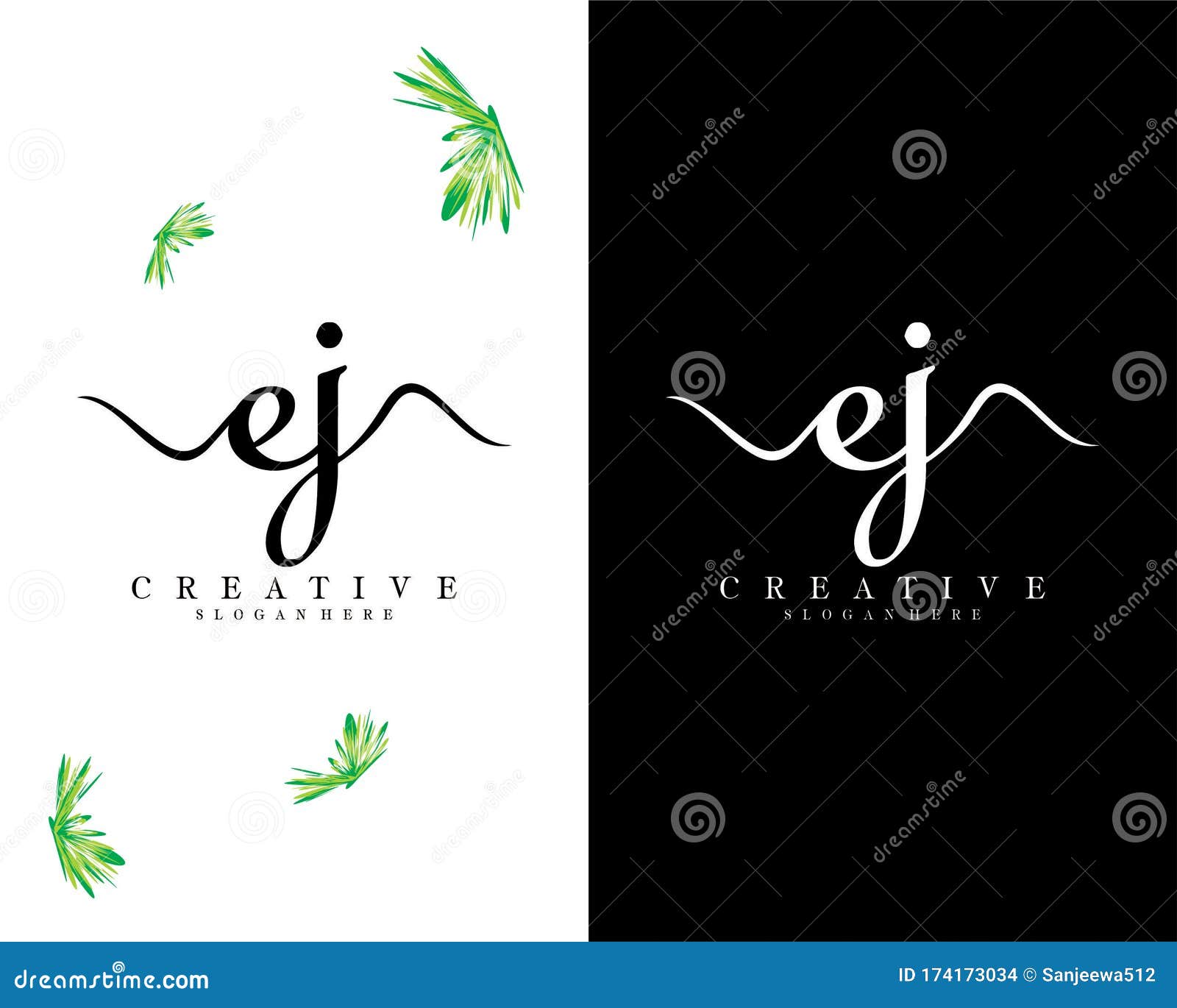 Vector van het ejje-logo stock illustratie. Illustration of bedrijf ...