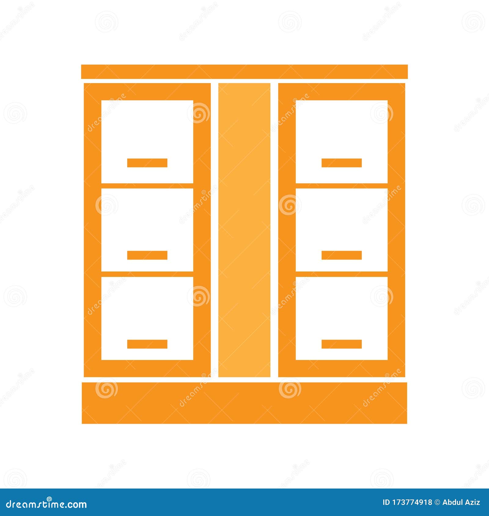 Vector van het kast-logo vector illustratie. Illustration of boeken ...