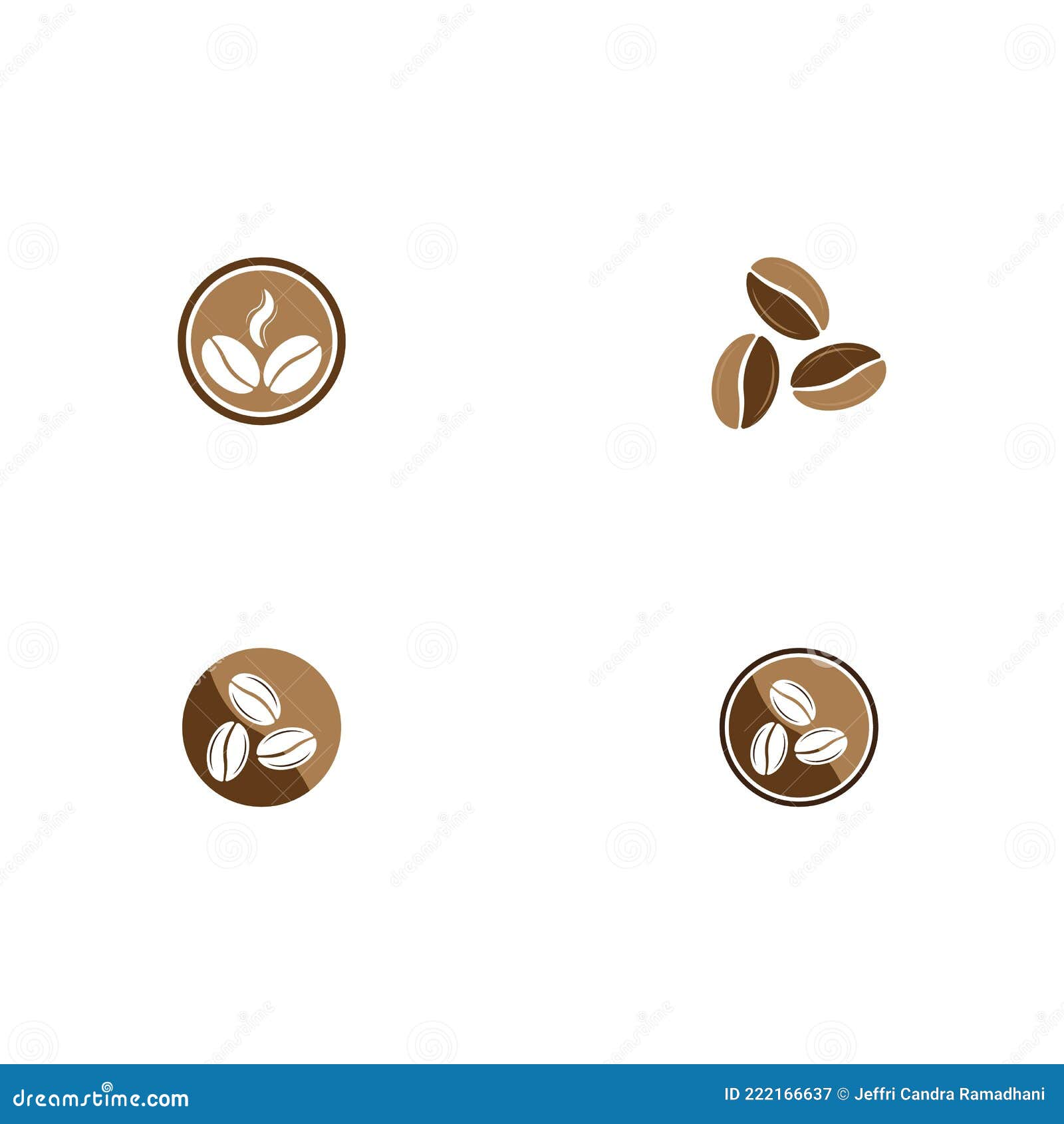 Vector van het koffieboon vector illustratie. Illustration of donker - 222166637