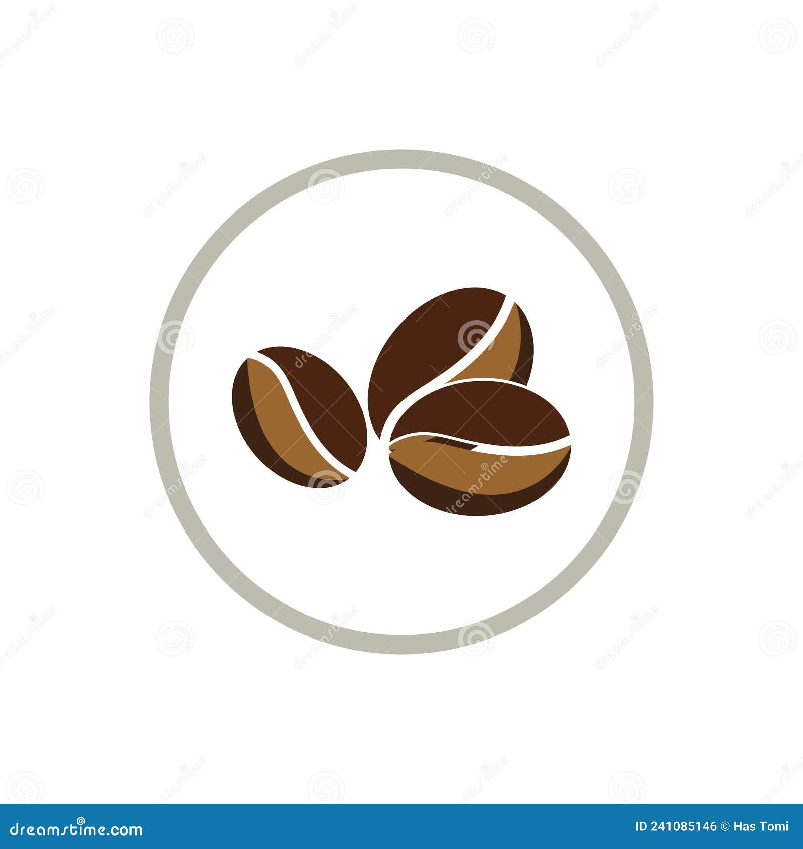 Vector van het koffieboon vector illustratie. Illustration of koffie - 241085146