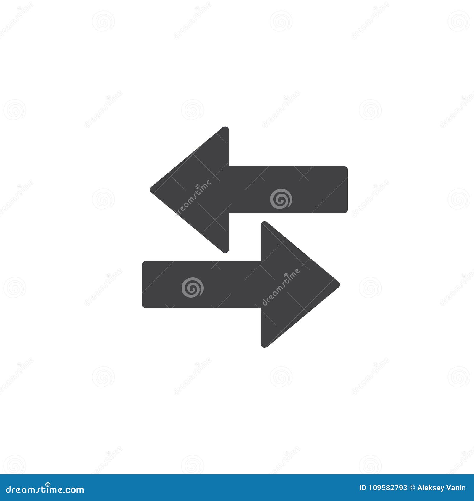 Vector Van Het Pijl De Links-rechtse Pictogram Vector Illustratie ...