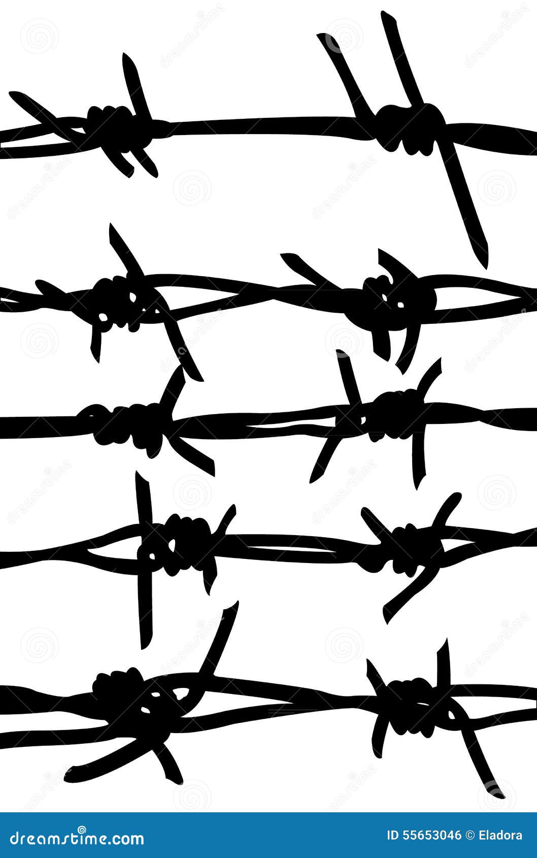 Vector van prikkeldraad vector illustratie. Illustration of ...