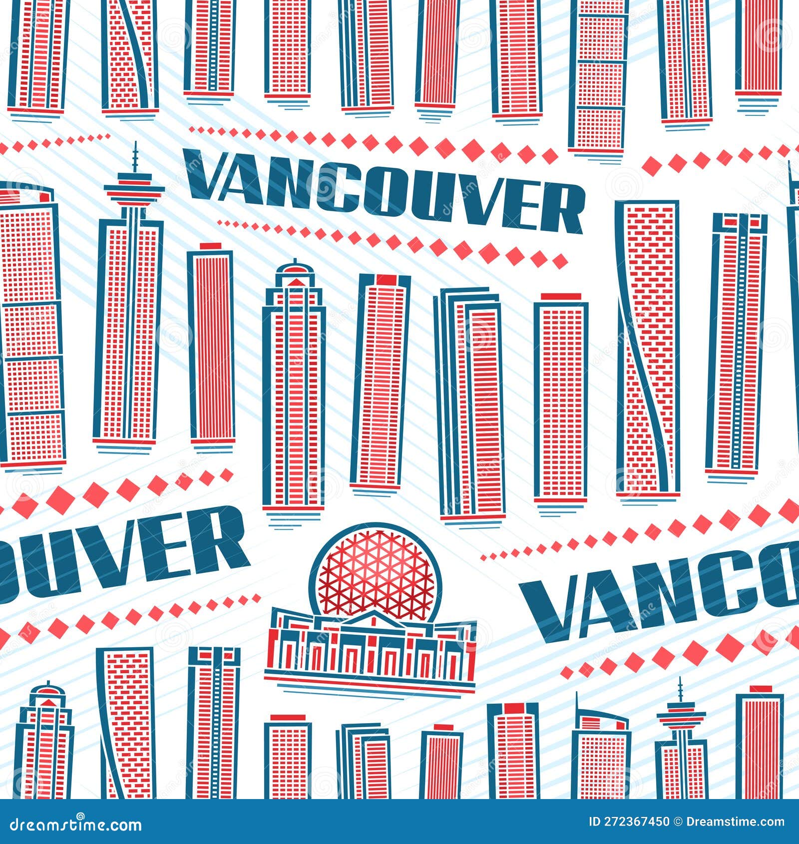 Vector Vancouver Skyline. | CartoonDealer.com #315778989