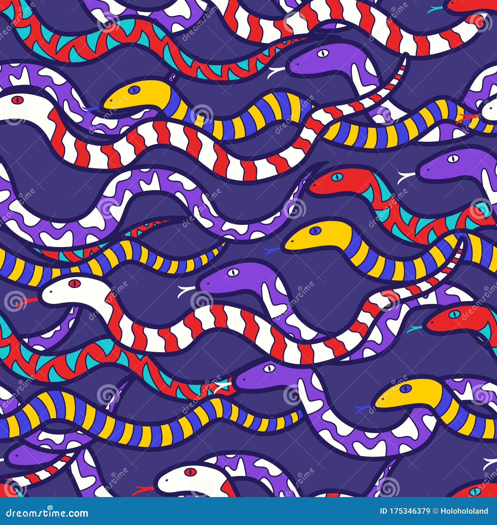 Seamless pattern stock vector. Illustration of decorate - 175346379