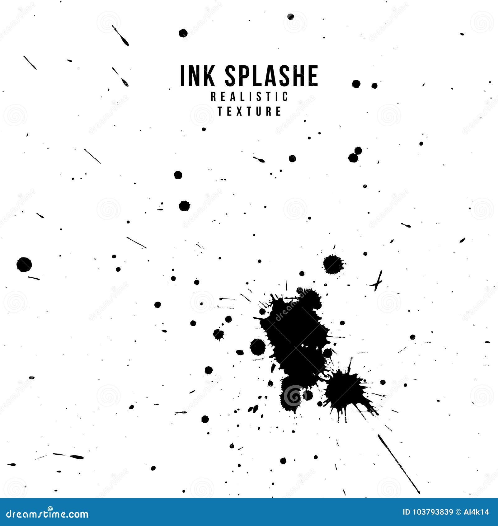Vector Ink Paint Splatter Texture Stock Vector - Illustration of splat ...
