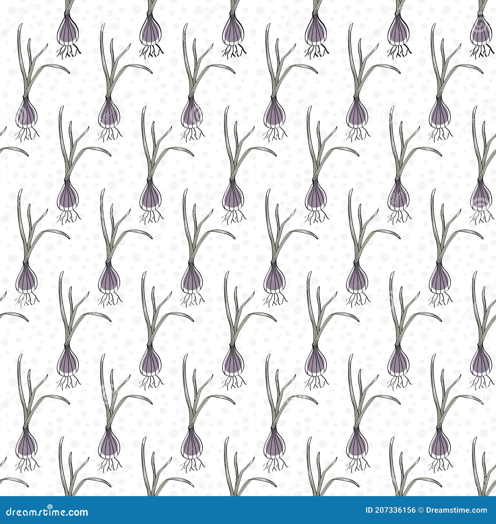 Vector Vegetables Purple Shallots on White Seamless Repeat Pattern ...