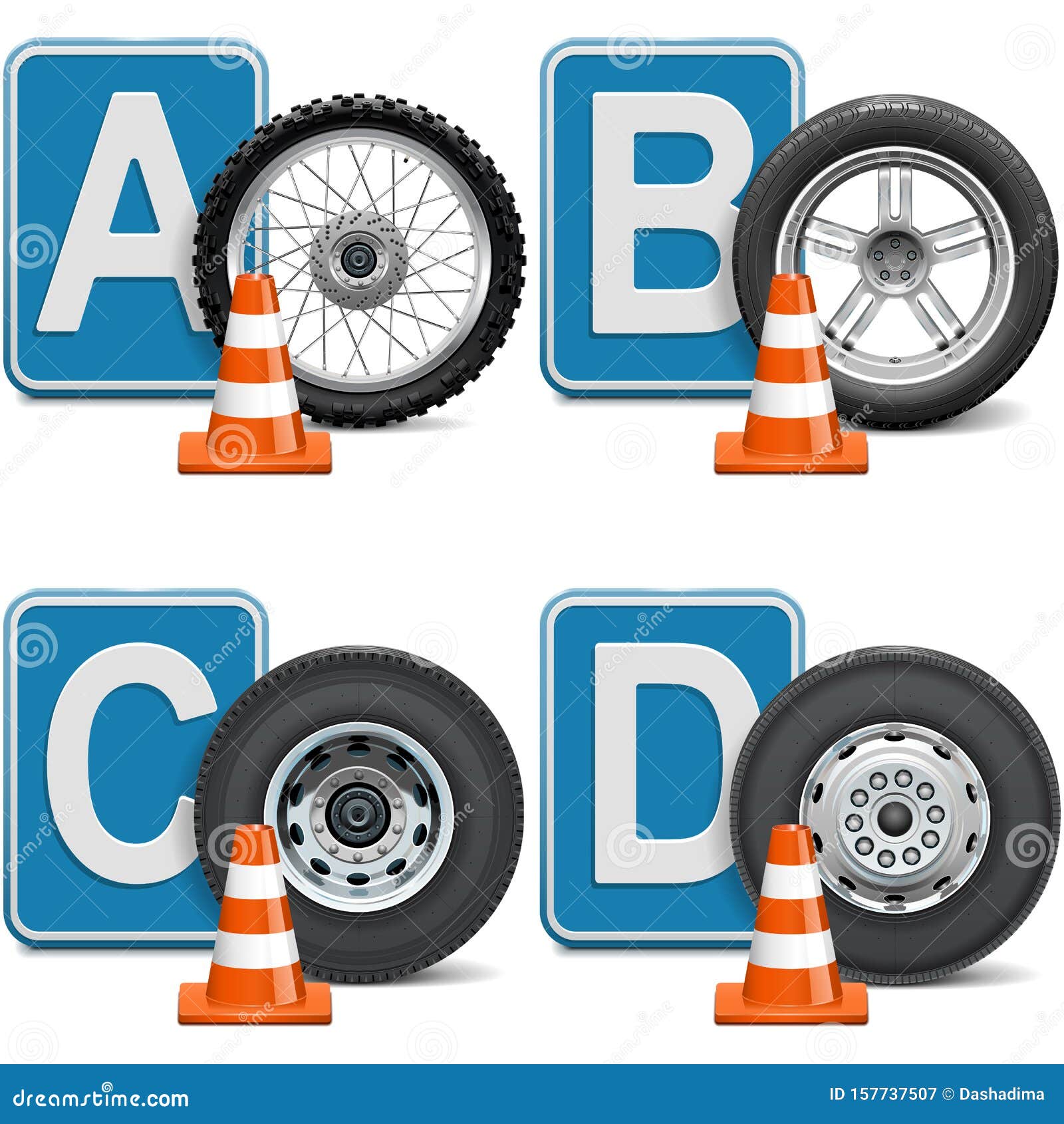 Vector Vehicle Categories stock vector. Illustration of education ...