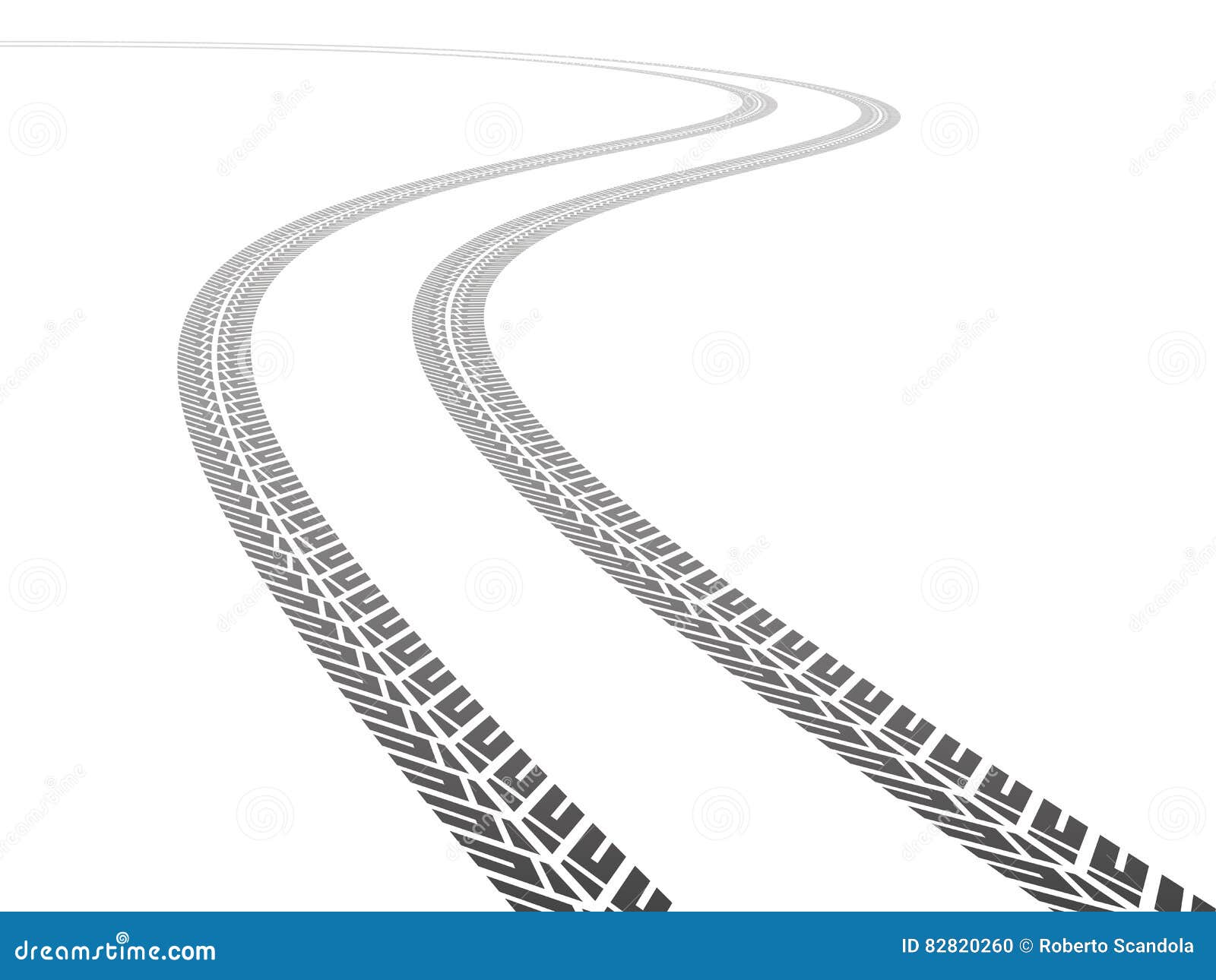 Vector vehicle tire tracks stock vector. Illustration of tire - 82820260