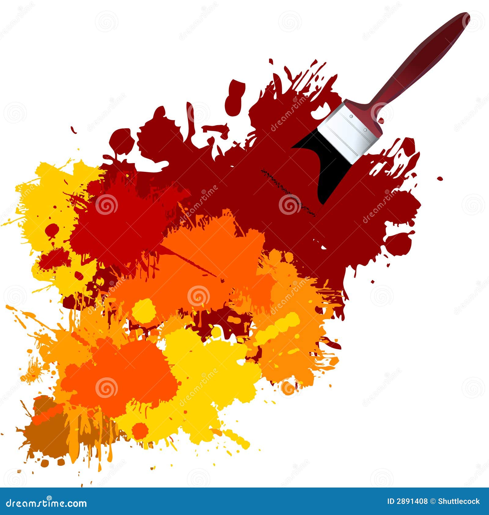 Vector Verf vector illustratie. Illustration of decoratief - 2891408