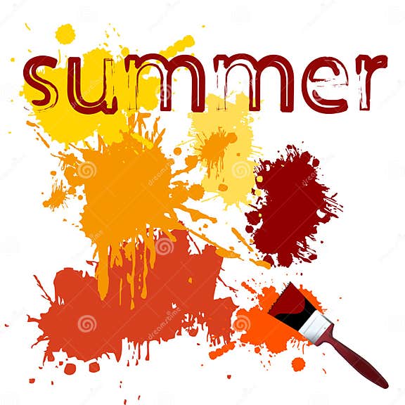 Vector Verf vector illustratie. Illustration of helder - 2891558