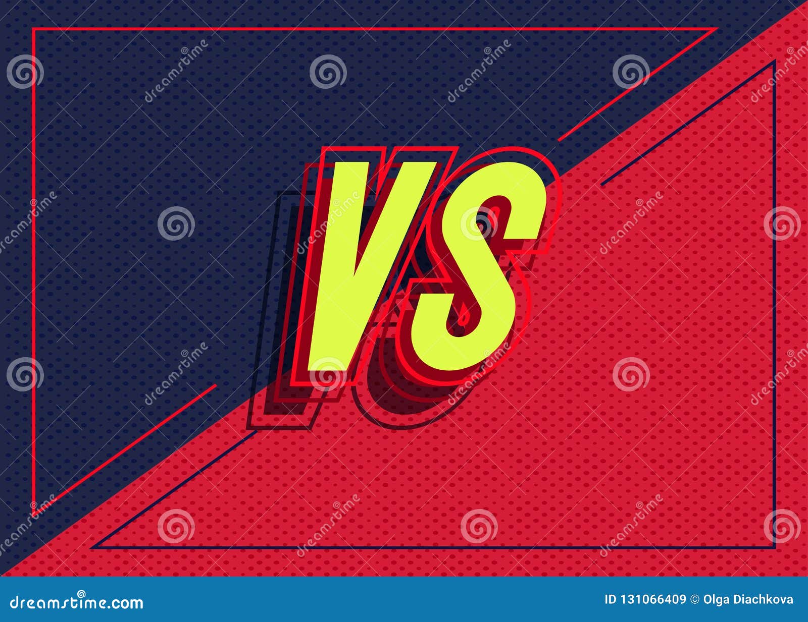 Vector Versus Banner with Frame and Vs Sign Stock Vector - Illustration ... Vector Versus Banner with Frame and Vs Sign Stock Vector - Illustration ...