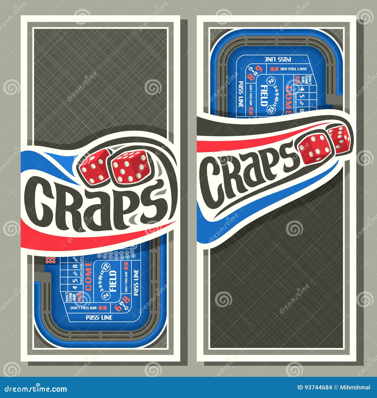 Vector Craps Table Layout (small) | CartoonDealer.com #15086233