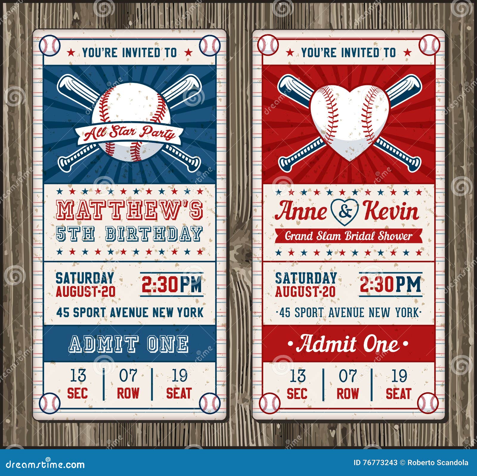 Vector Vertical Baseball Invitation Stock Vector - Illustration of ...