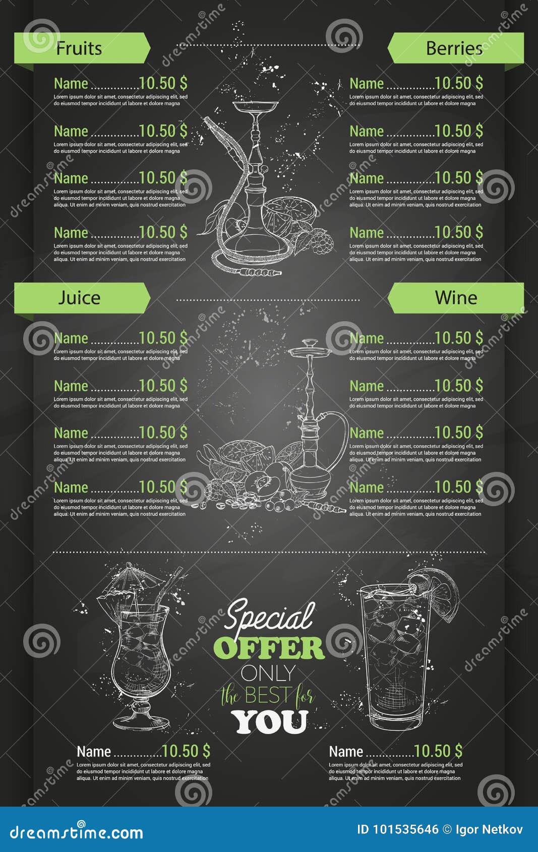 Vector color menu design stock vector. Illustration of colorful - 101535646