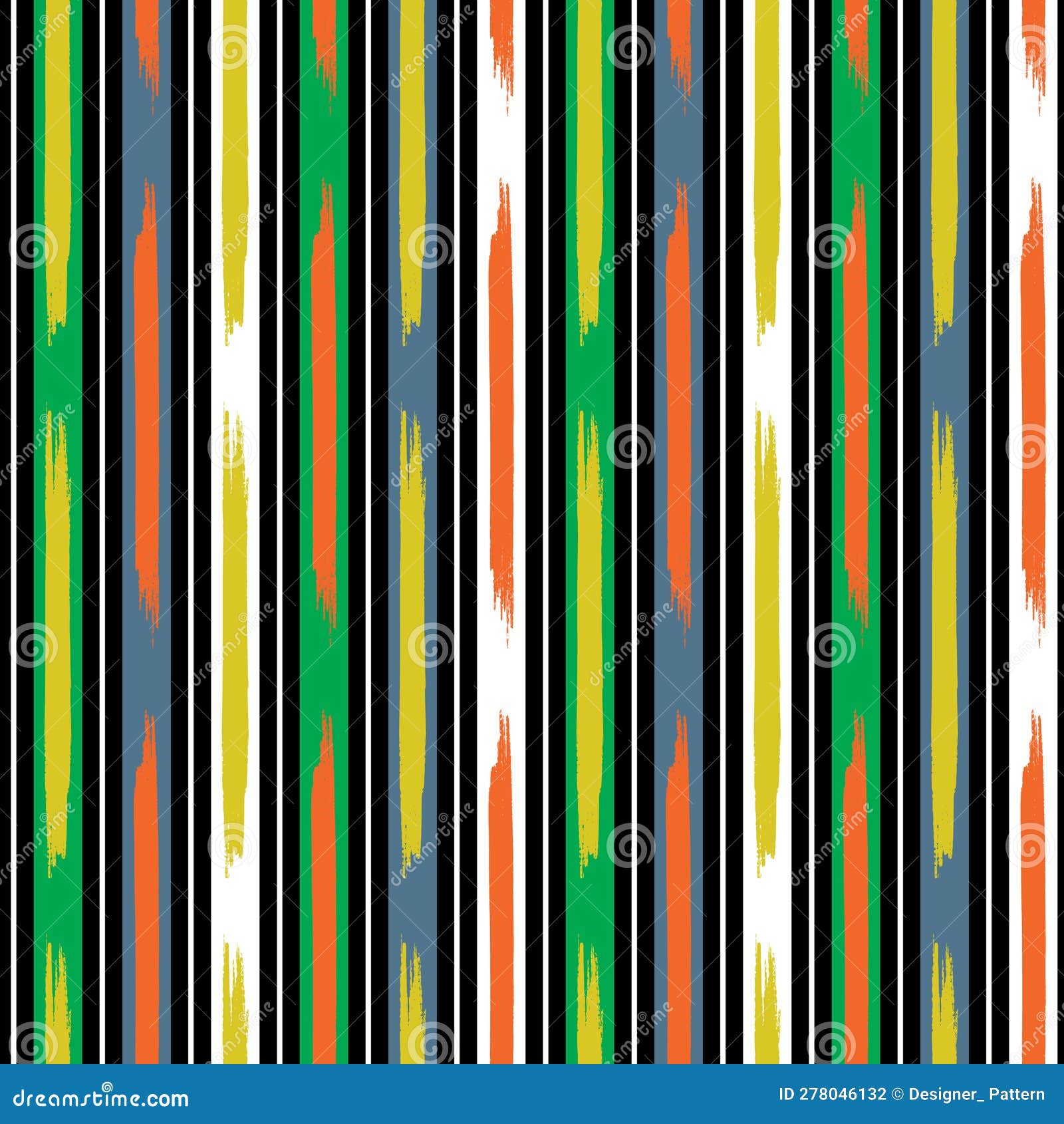 Vector Vertical Striped Repeat Seamless Pattern Background. Stock ...